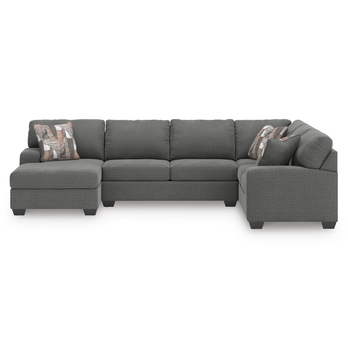 Seyler Lane 3-Piece LAF Sleeper Sectional With Chaise In Greystone by ...