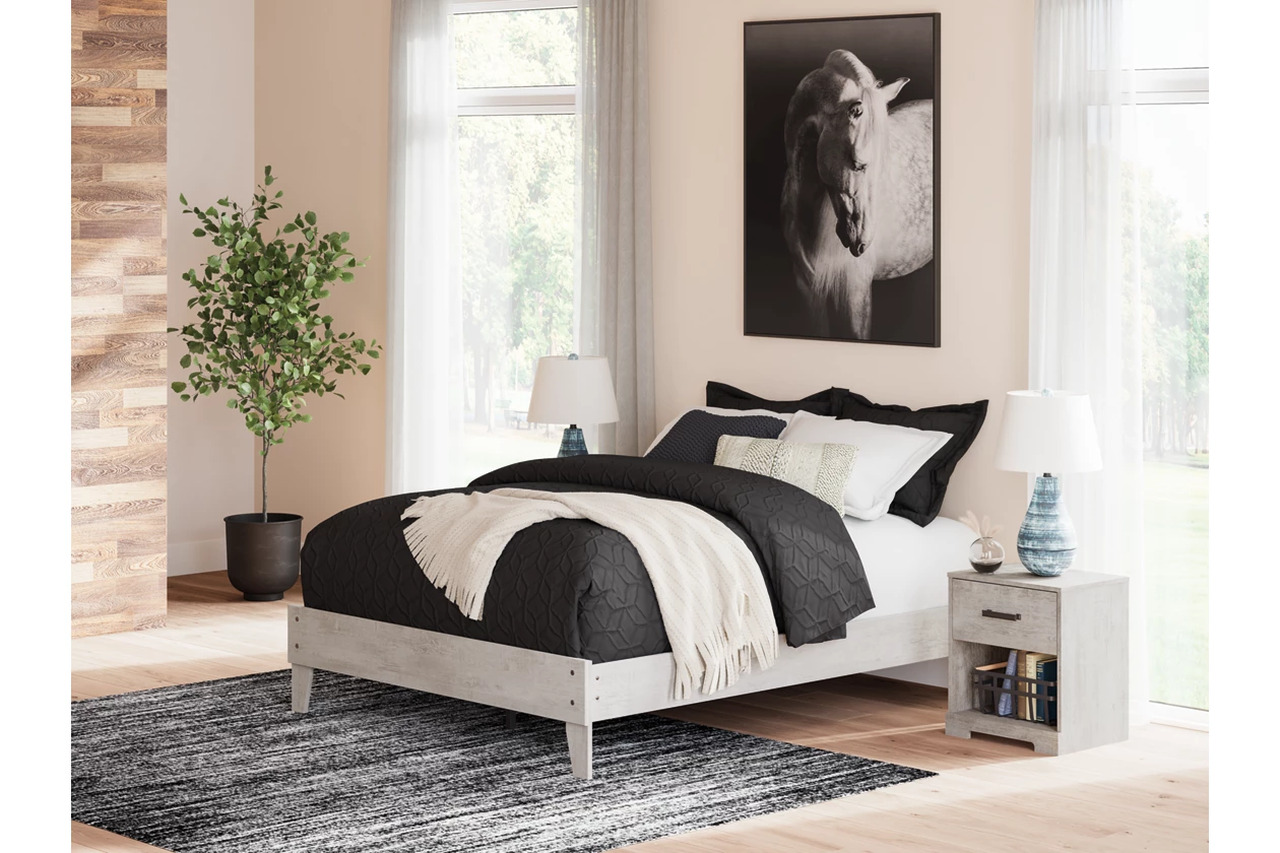 Shawburn Platform Bedroom Set In Gray by Ashley Furniture | 1StopBedrooms