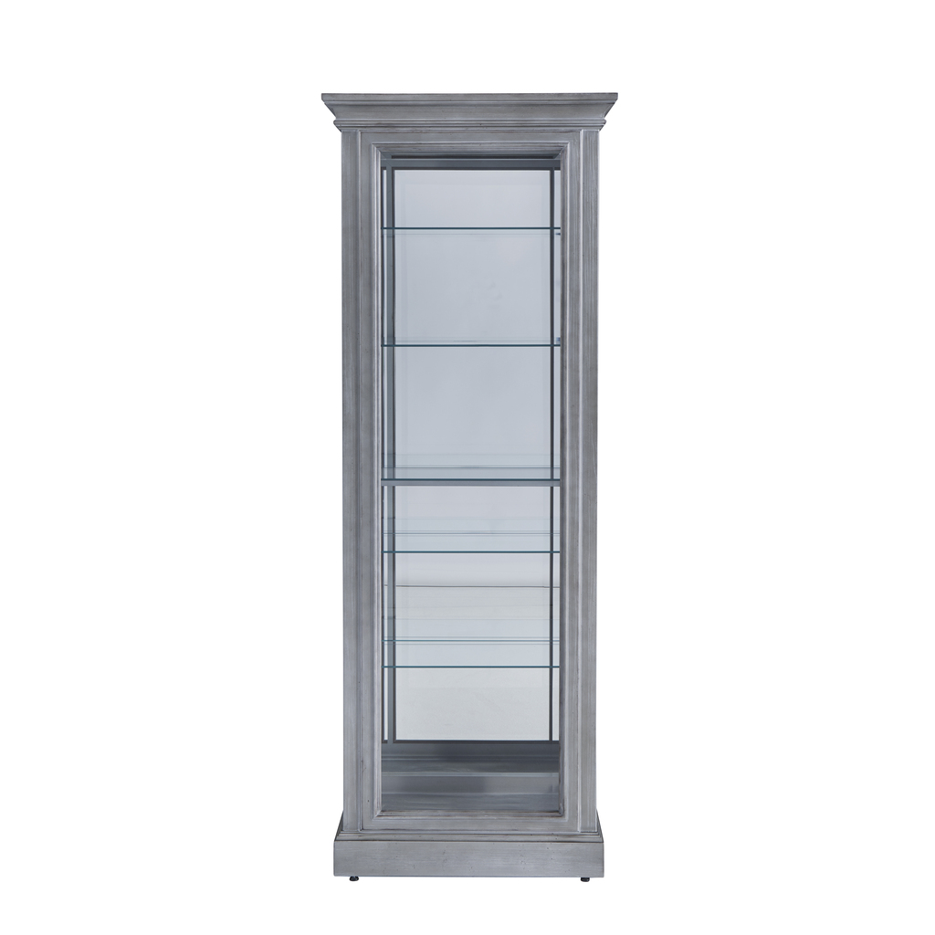 Side Entry Accent Curio In Gray by Pulaski | 1StopBedrooms