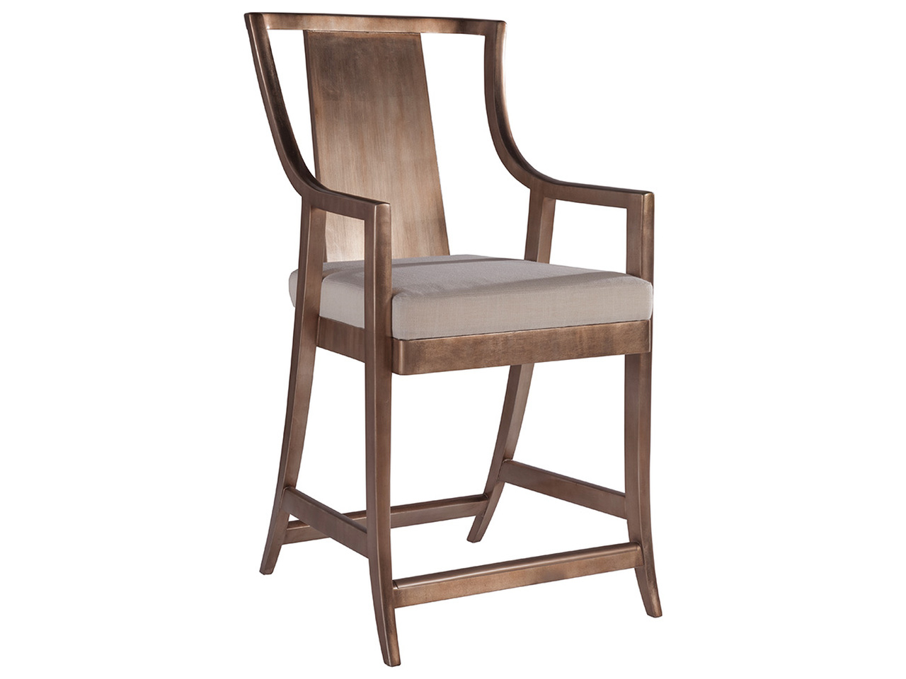 Signature Designs Sirocco Slat Back Counter Stool In Silver Leaf by ...