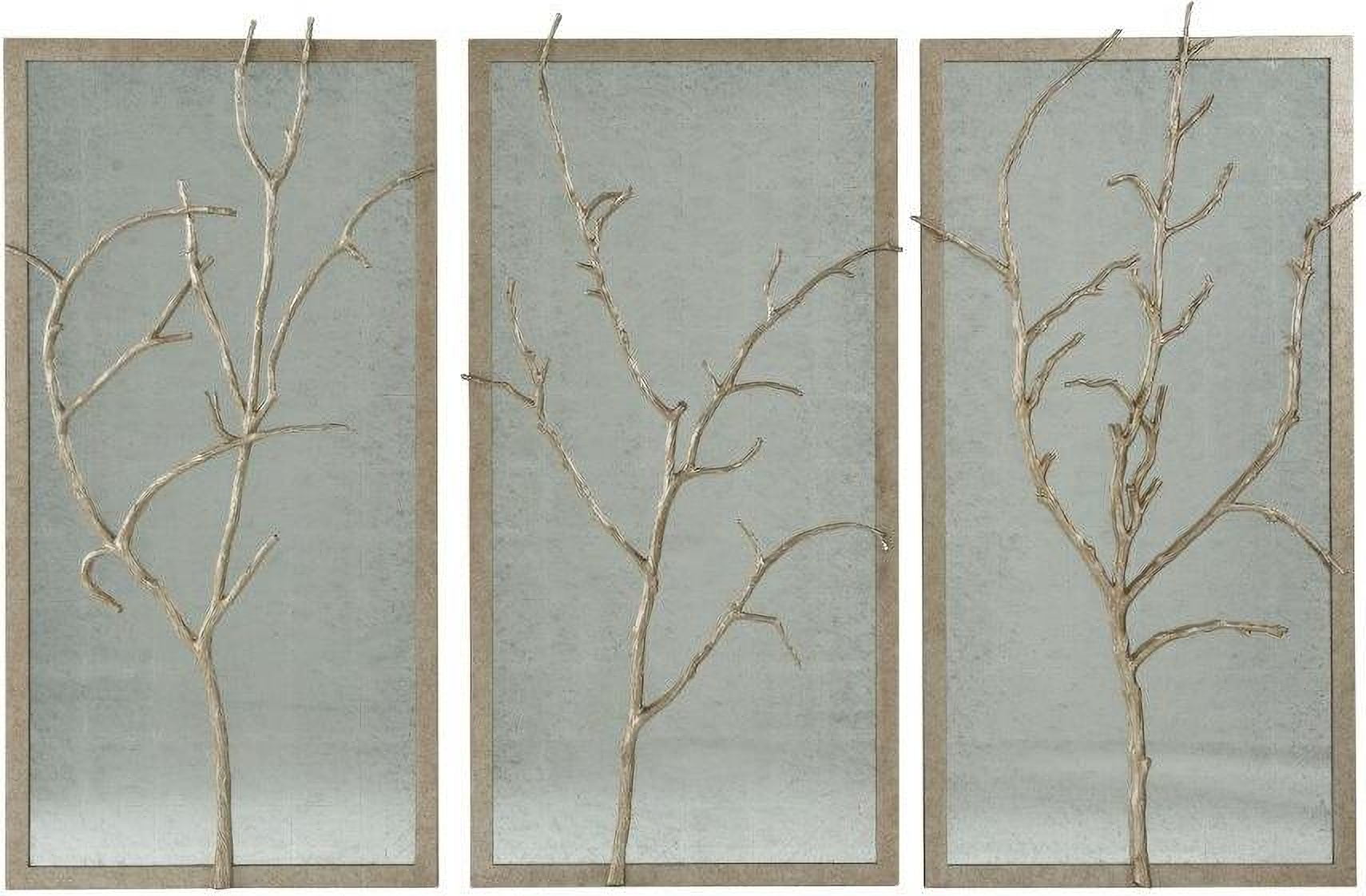 Silver Hawthorn Trio Wall Mirror by Theodore Alexander | 1StopBedrooms