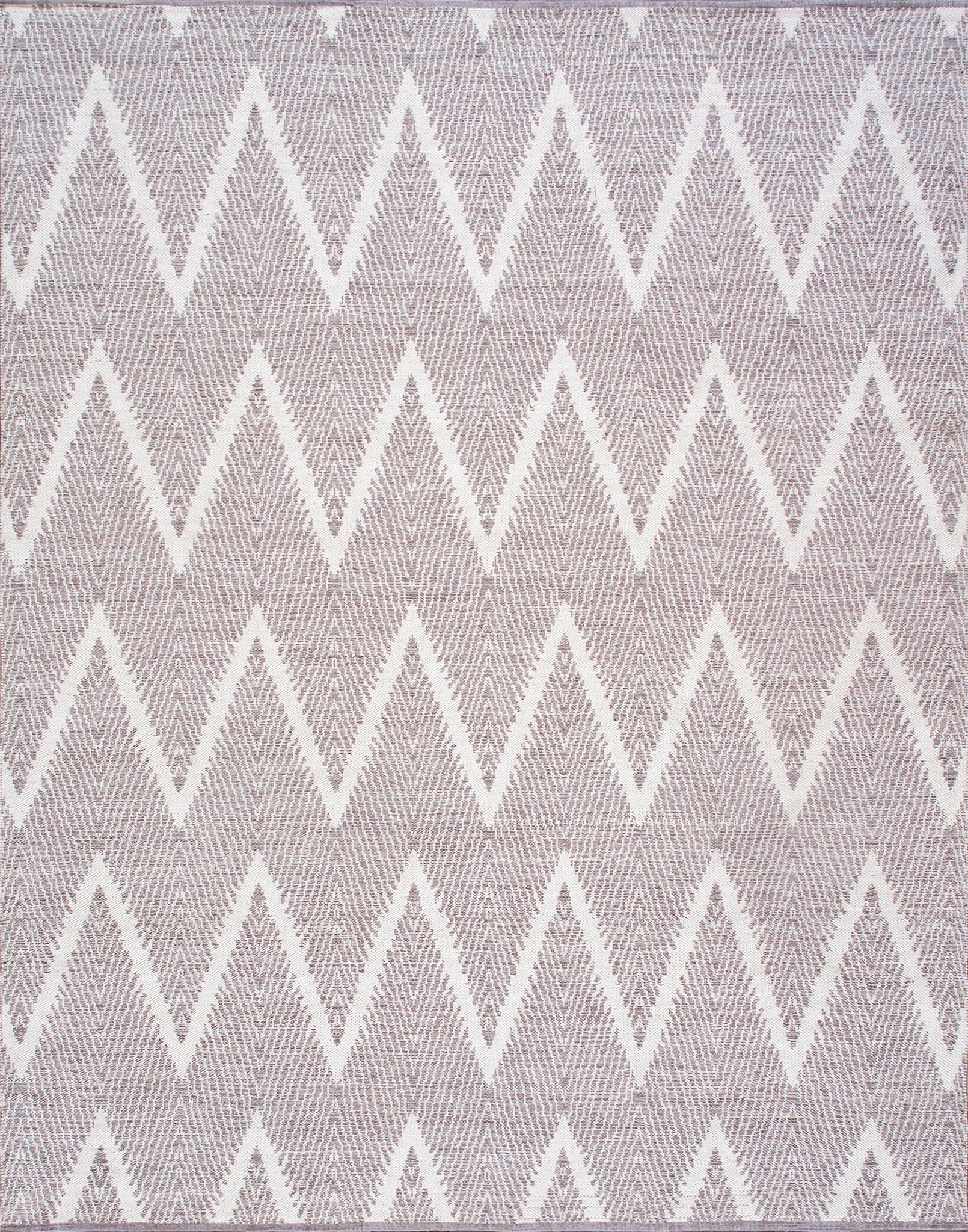Simplicity Collection Hand Woven Cotton Area Rug 8 X 10 In Grey And