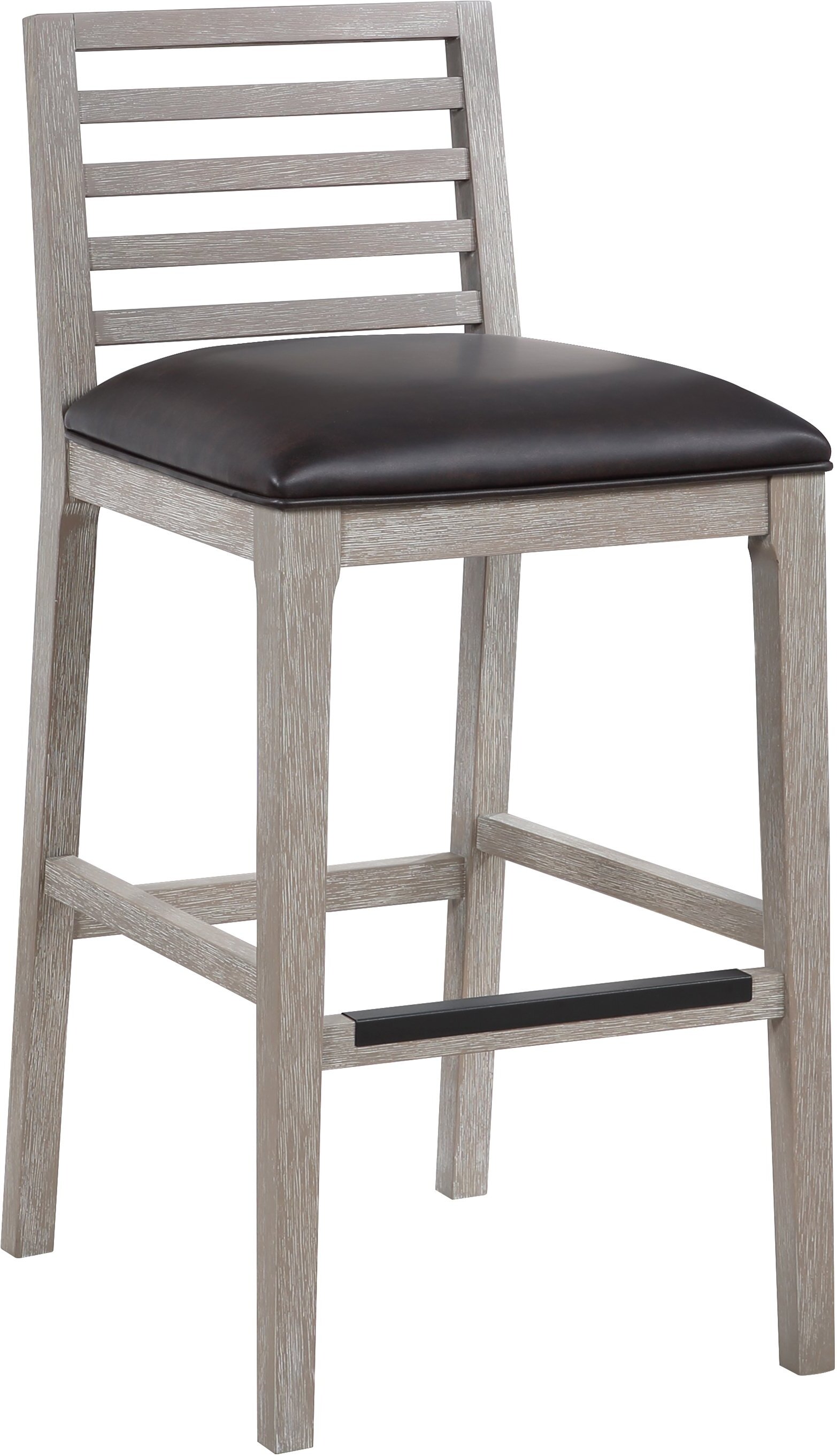 Siri 30 Inch Wood Stool In Driftwood Grey by American Woodcrafters ...