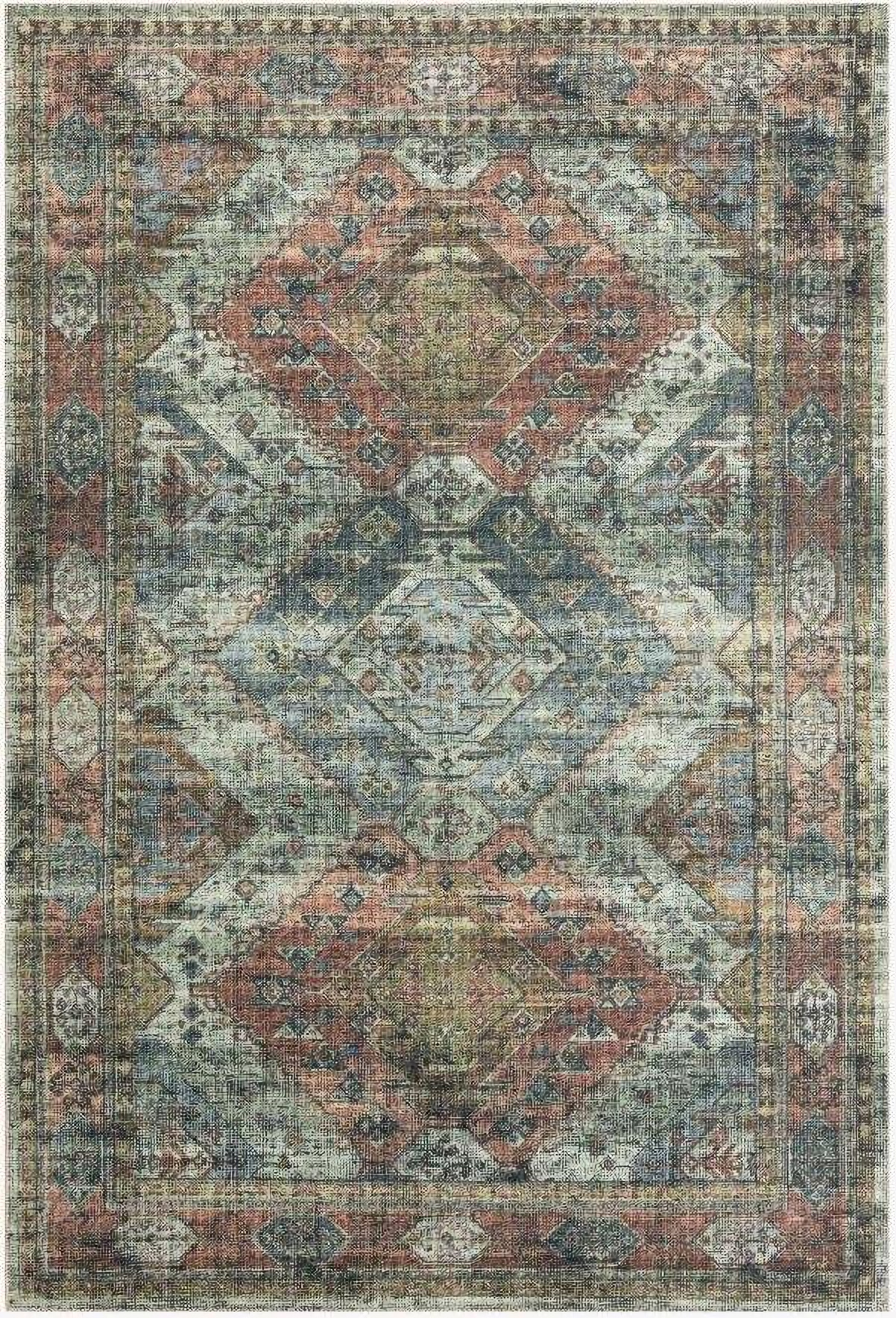 Skye Apricot/Mist 5' x 7'6" Rug by Loloi Rugs | 1StopBedrooms