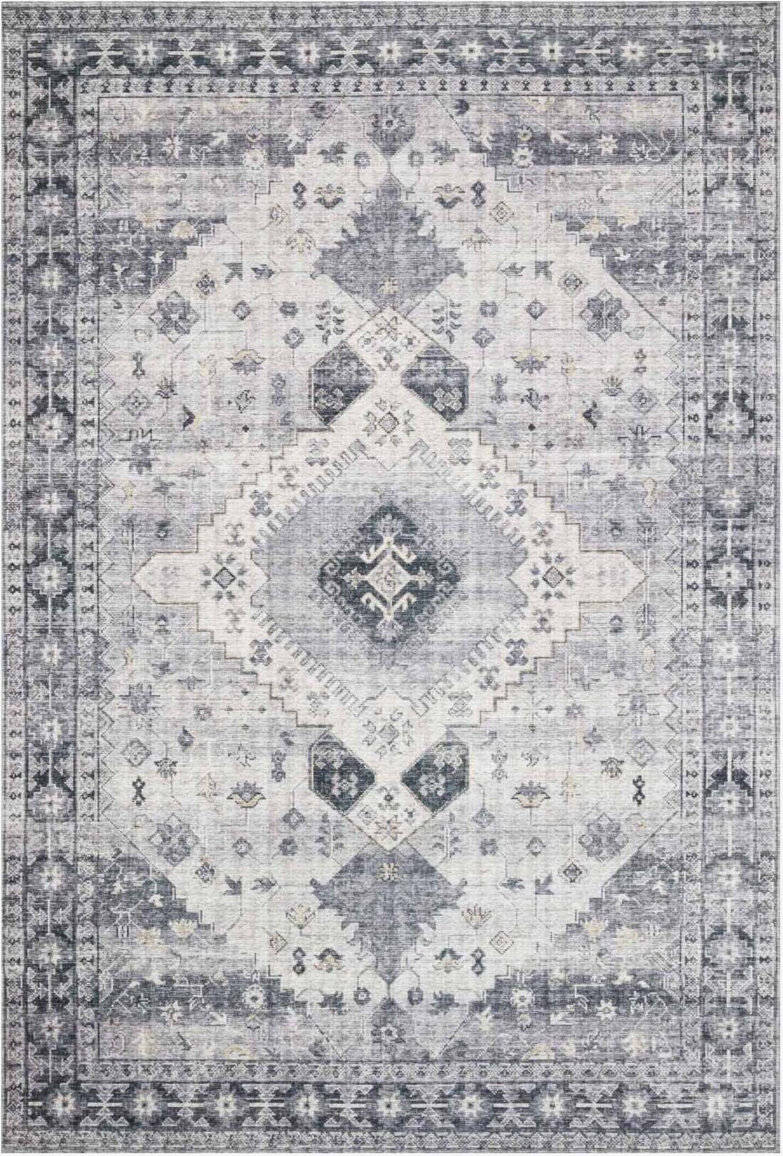Skye Silver/Grey 3'6" x 5'6" Rug by Loloi Rugs | 1StopBedrooms
