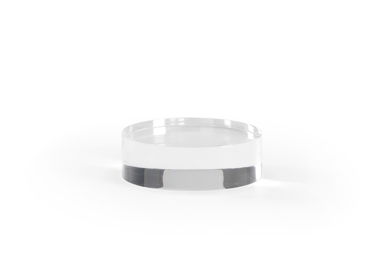 Small Round Plinth In Clear by Chelsea House | 1StopBedrooms