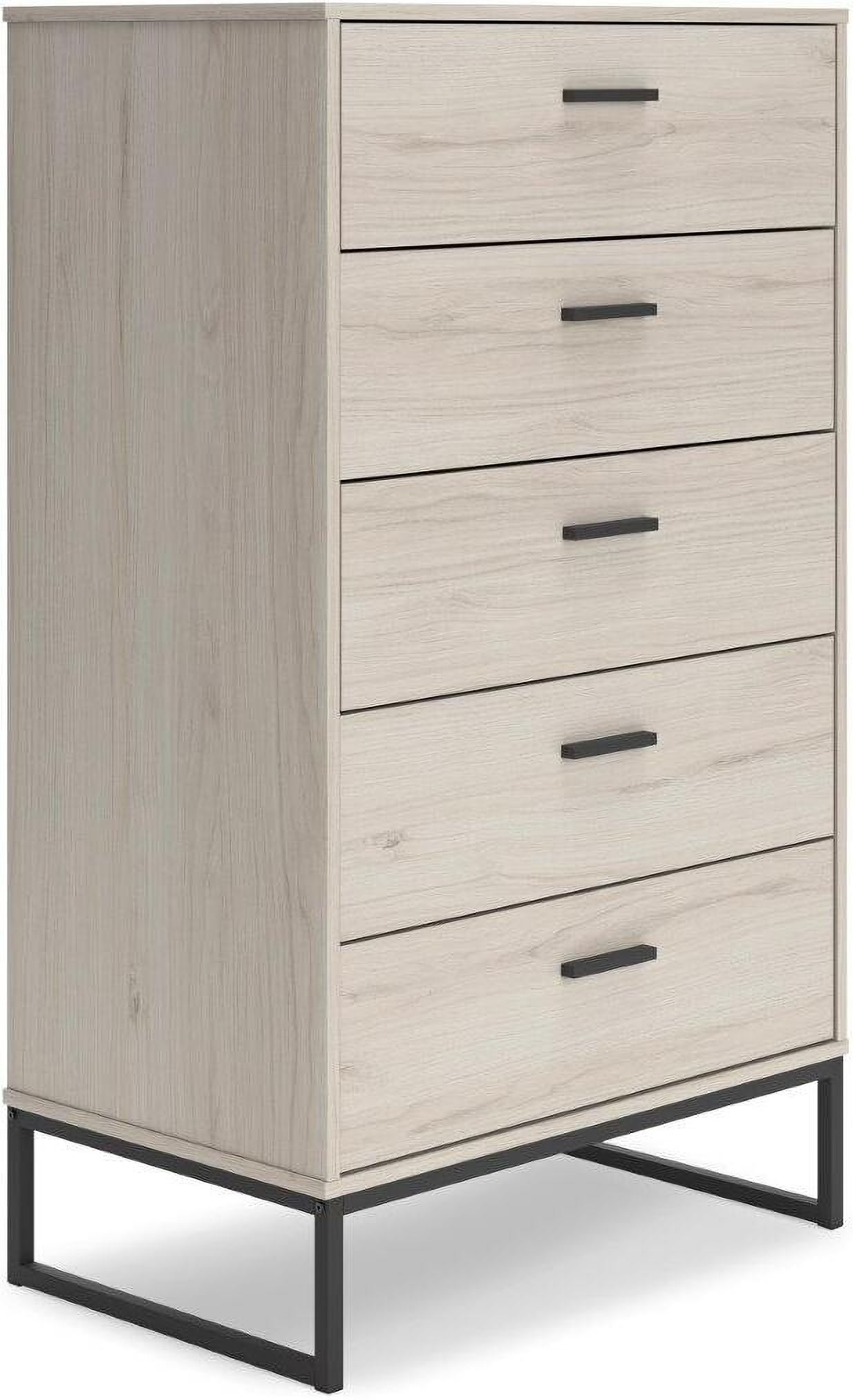 Socalle Light Natural Five Drawer Chest by Ashley Furniture | 1StopBedrooms