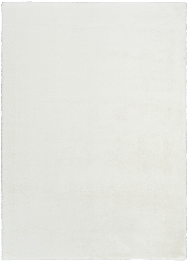 Soft Plush Rabbit Fur 7'6" x 9'6" Indoor Rug In White by Nourison ...