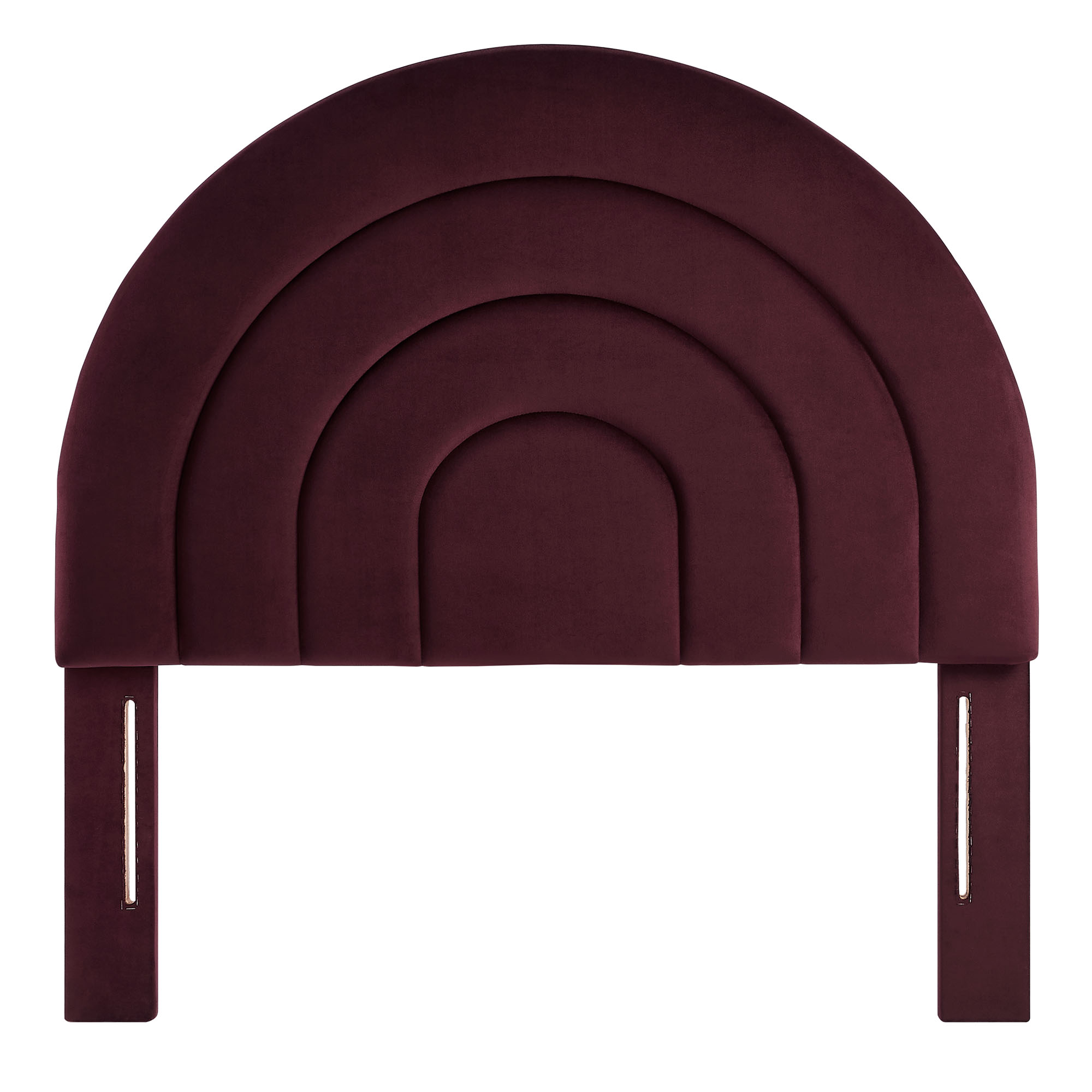 Solana Arched Performance Velvet Twin Headboard In Mulberry by Modway ...