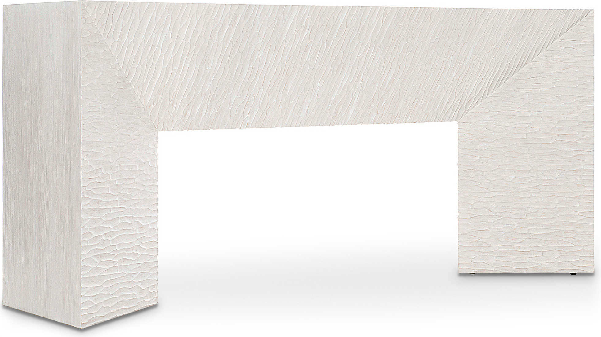 Solaria Console Table with 2 Wooden Pedestal Bases by Bernhardt ...