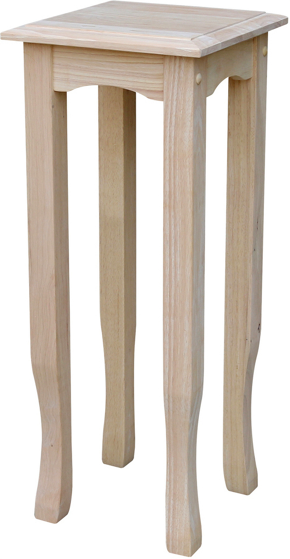 Solid Wood 30 Inch High Tea Table In Unfinished by International ...