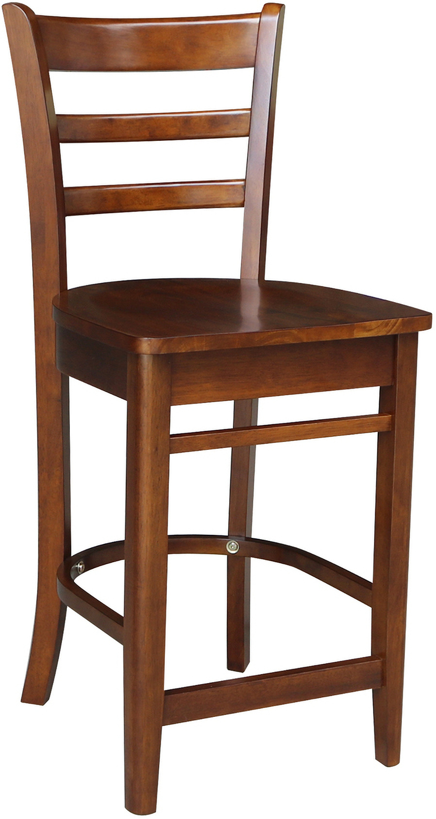 Solid Wood Emily 24 Inch Counter Height Dining Stool In Espresso by ...