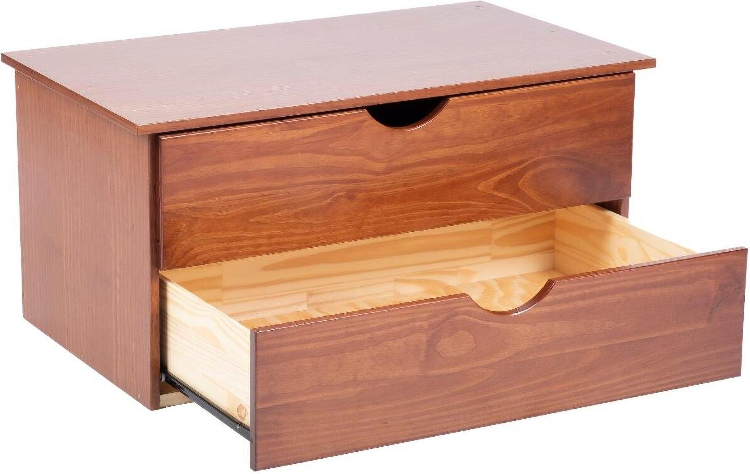 Solid Wood Kyle 2-Drawer Internal Chest In Mocha by Palace Imports | 1StopBedrooms