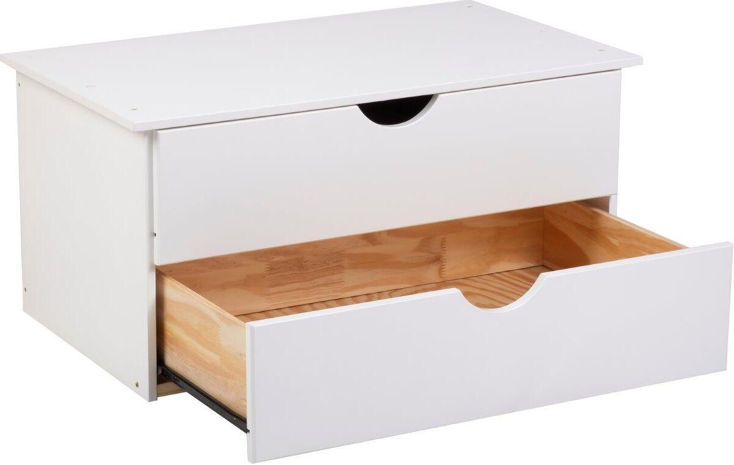 Solid Wood Kyle 2-Drawer Internal Chest In White by Palace Imports | 1StopBedrooms