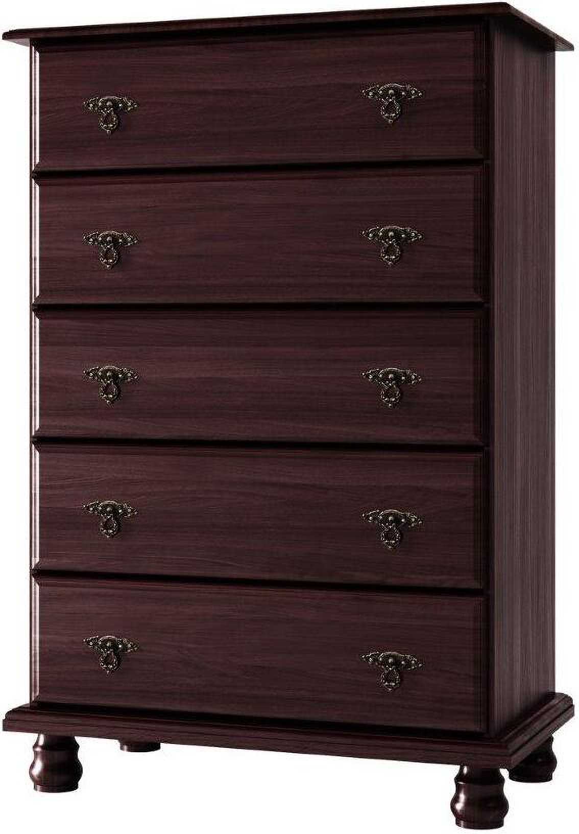 Solid Wood Kyle 5-Drawer Chest In Java by Palace Imports | 1StopBedrooms