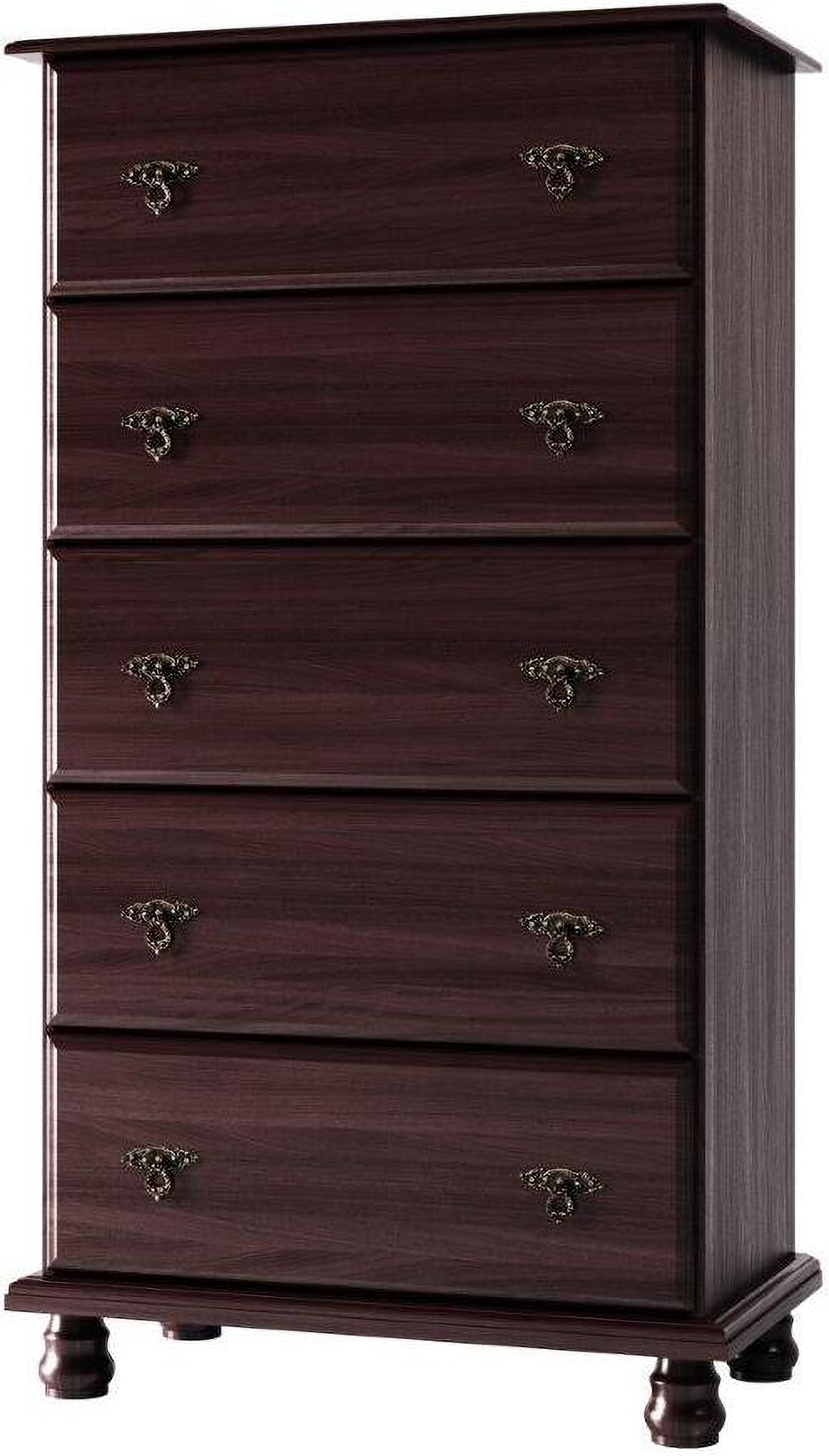 Solid Wood Kyle 5-Jumbo Drawer Chest In Java by Palace Imports ...