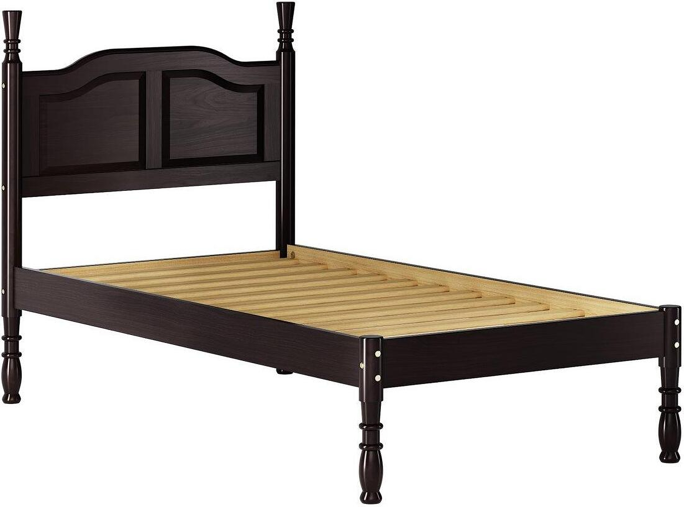 Solid Wood Kyle Twin Bed In Java by Palace Imports | 1StopBedrooms