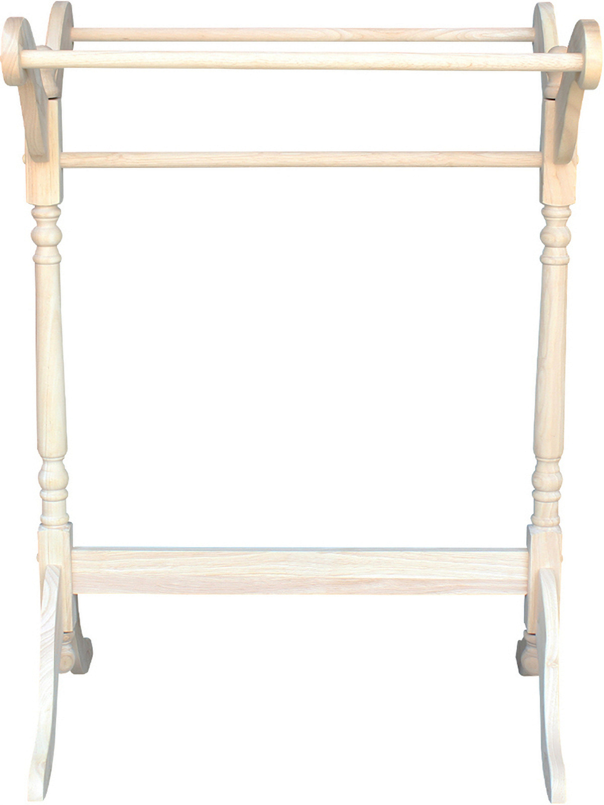 Solid Wood Quilt Rack In Unfinished by International Concepts ...