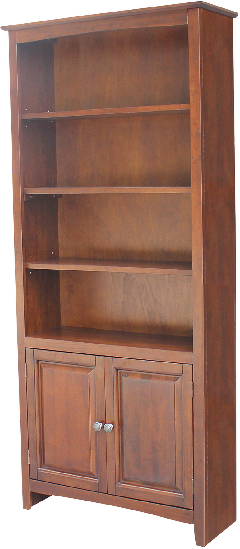 Solid Wood Shaker 72 Inch Bookcase In Espresso by International ...