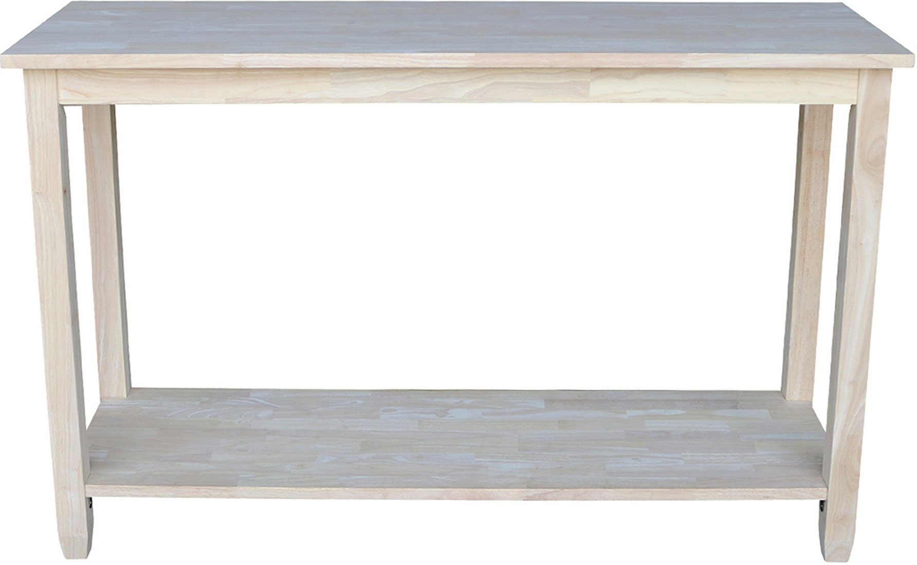 Solid Wood Solano Console Server Table In Unfinished by International Concepts | 1StopBedrooms