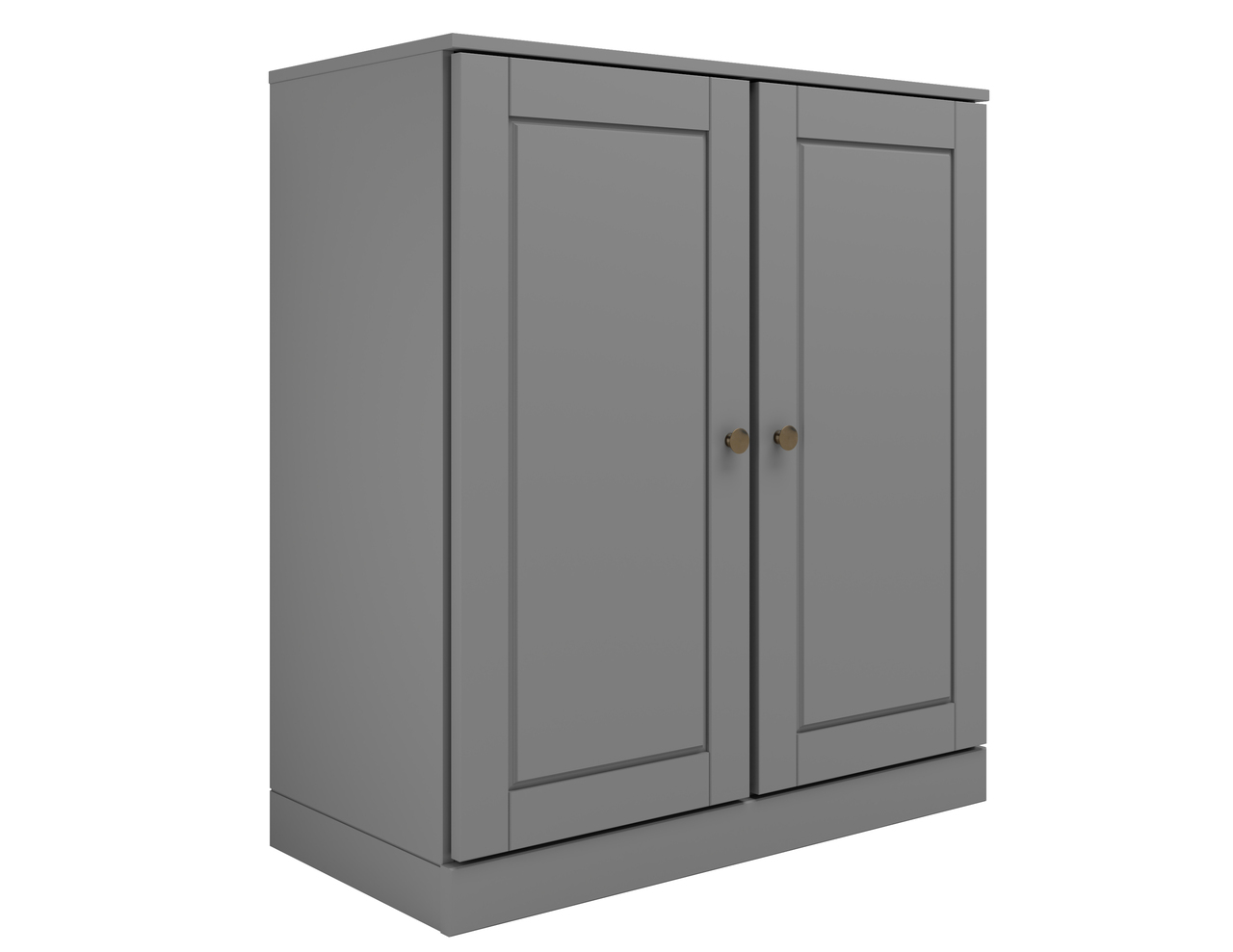 Solid Wood Tv Stand With Raised Panel Doors And Adjustable Shelves In ...