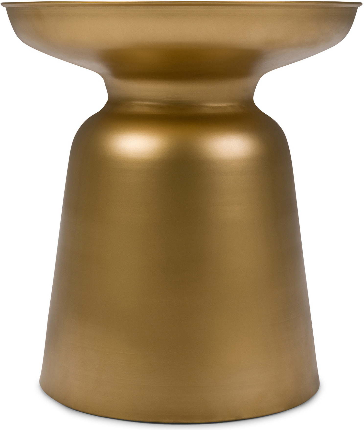 Solsticea Metal Accent Table with Round Top Design In Gold by Simpli ...