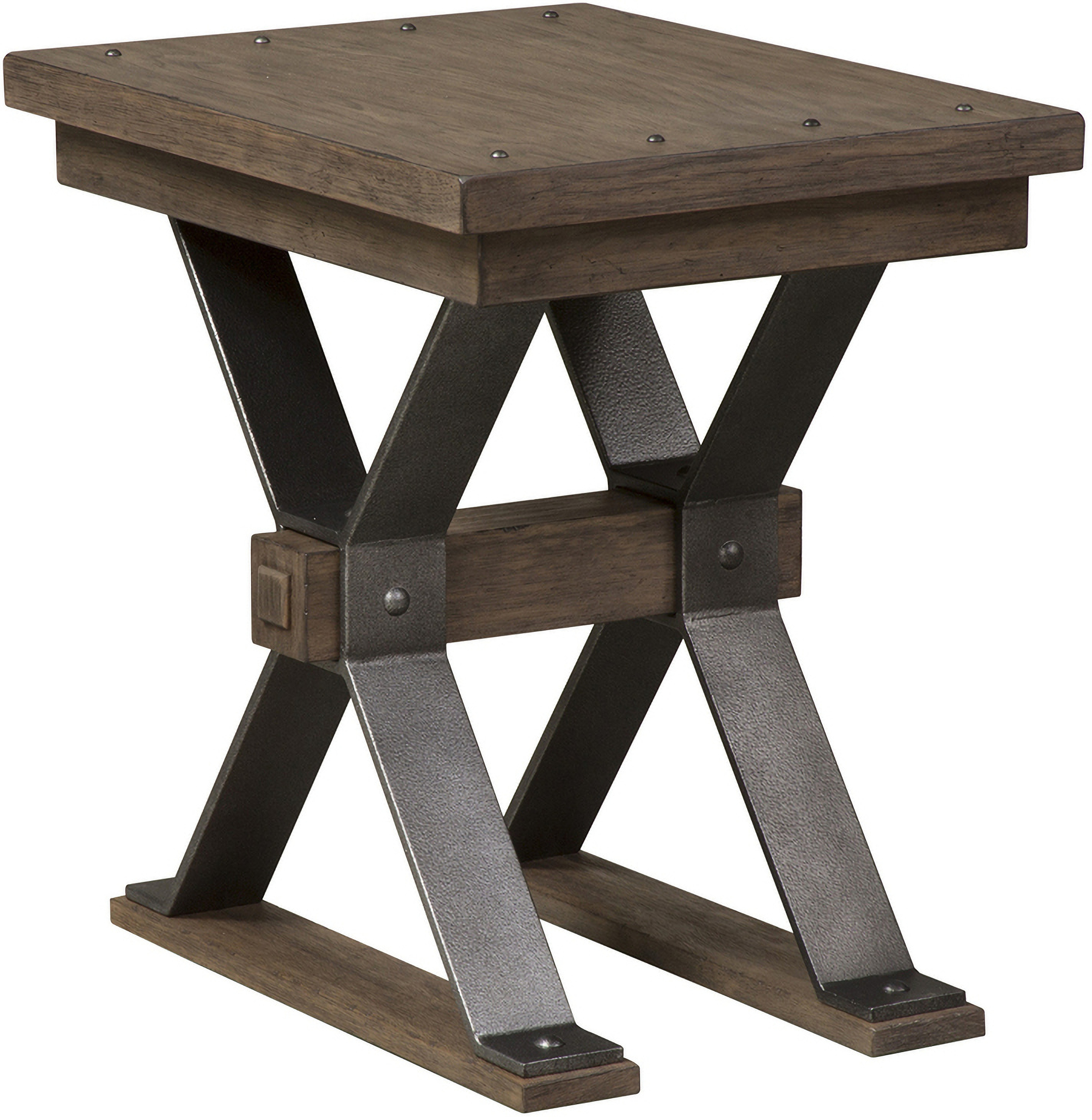 Sonoma Road Weathered Beaten Bark Chair Side Table by Liberty ...
