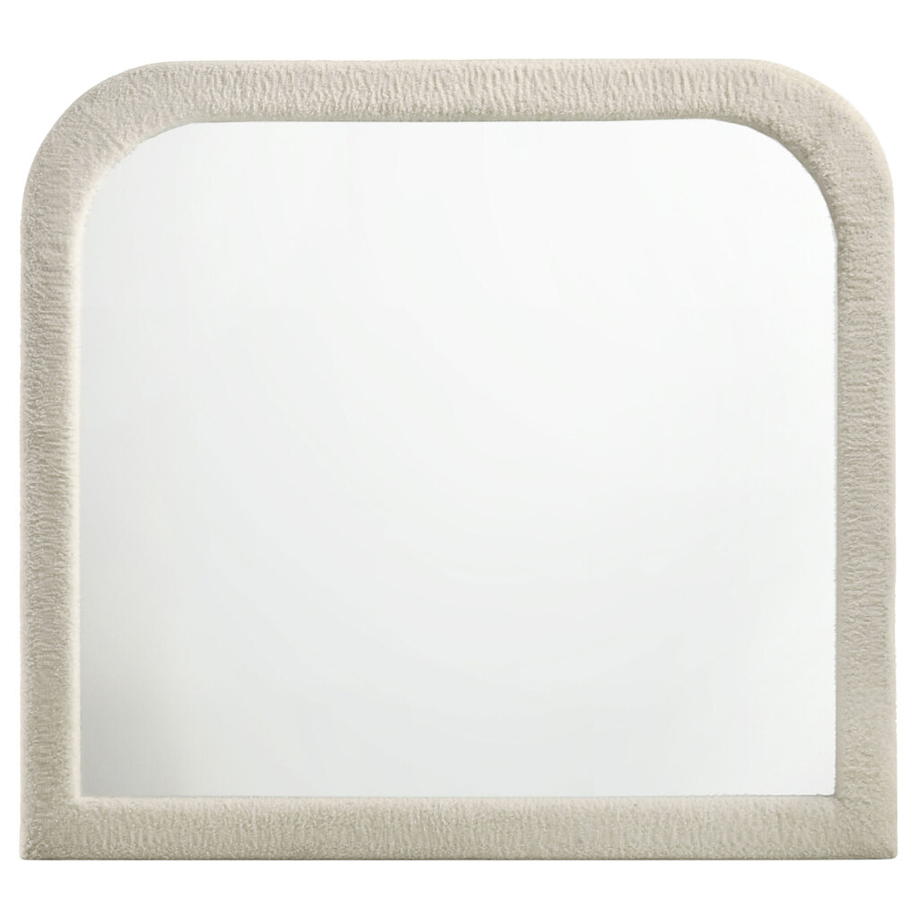 Sonya Upholstered Bedroom Dresser Mirror In Ivory by Coaster ...