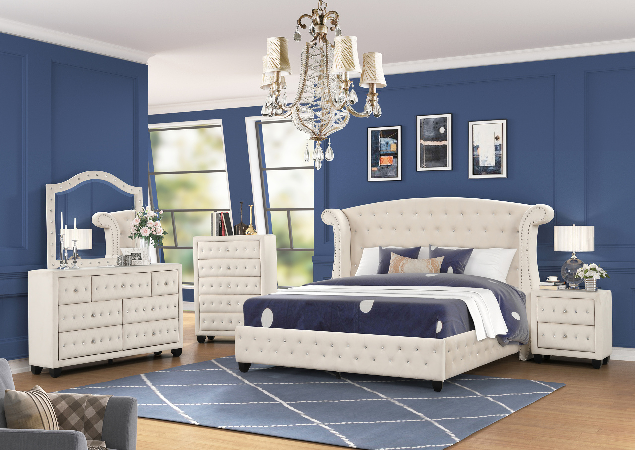 Sophia king sleigh bed store