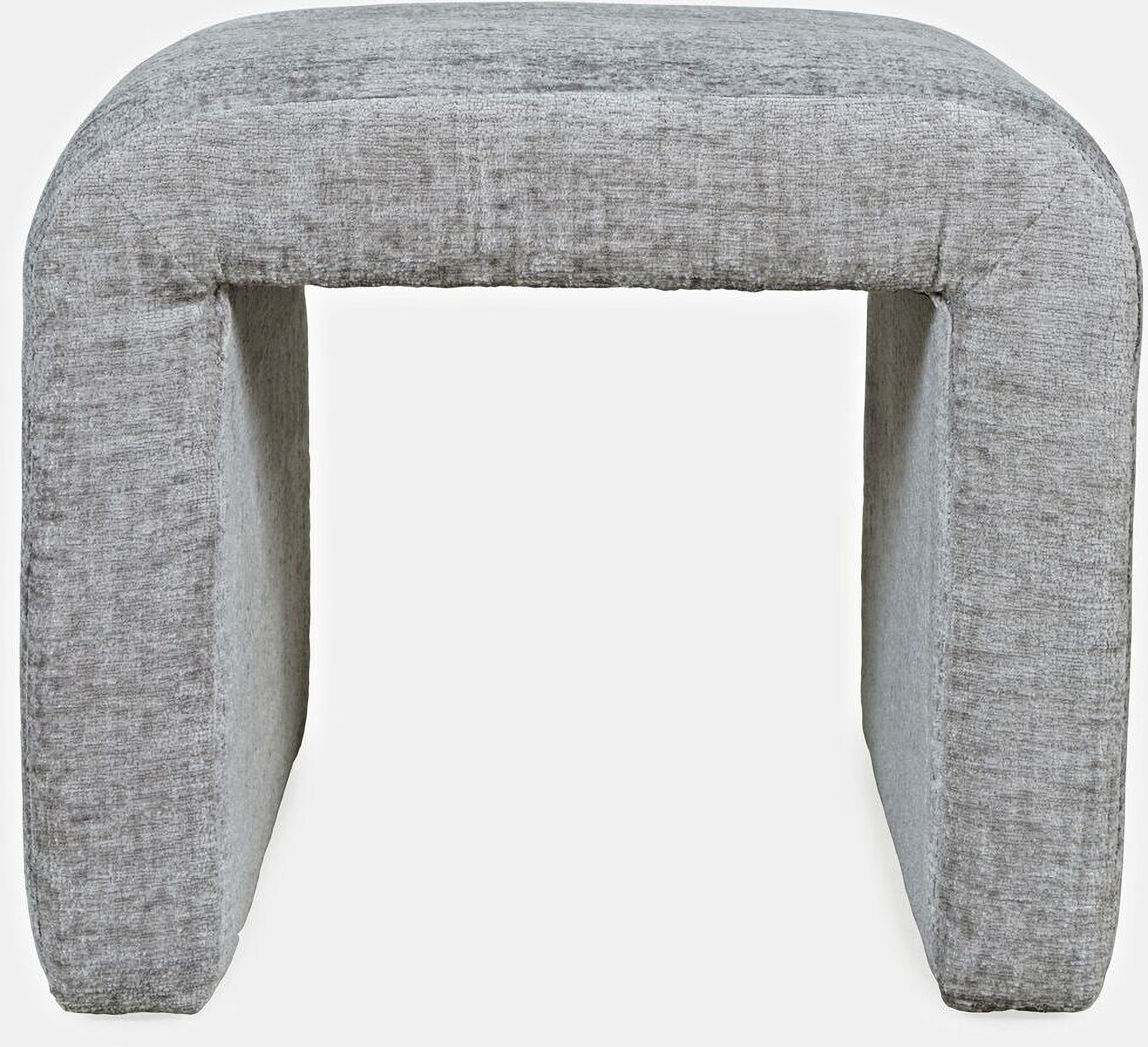 Sophia Curved Upholstered Waterfall Jacquard Petite Ottoman Bench Set ...