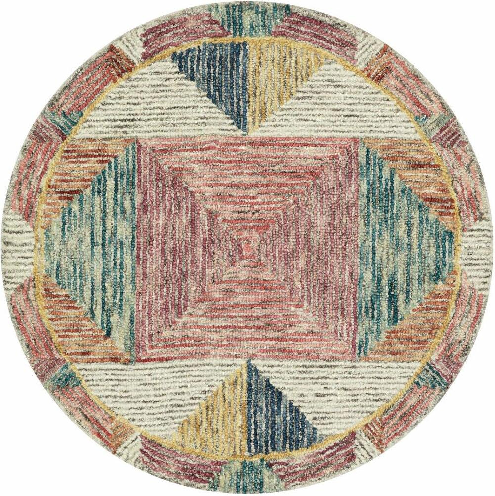 Spectrum Silver/Fiesta 3' x 3' Rug by Loloi Rugs | 1StopBedrooms