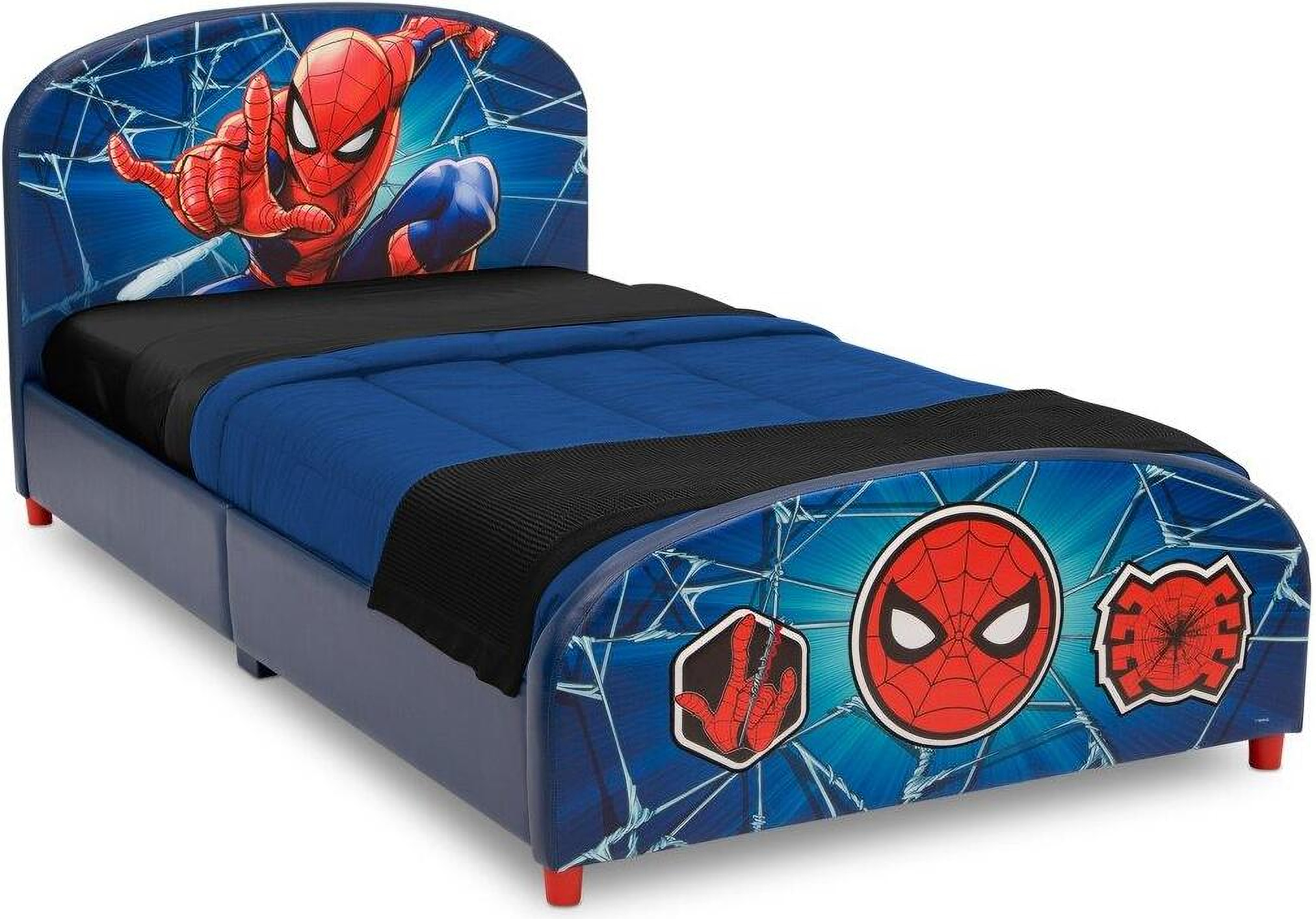 Spider Man Upholstered Twin Bed by Delta Children | 1StopBedrooms