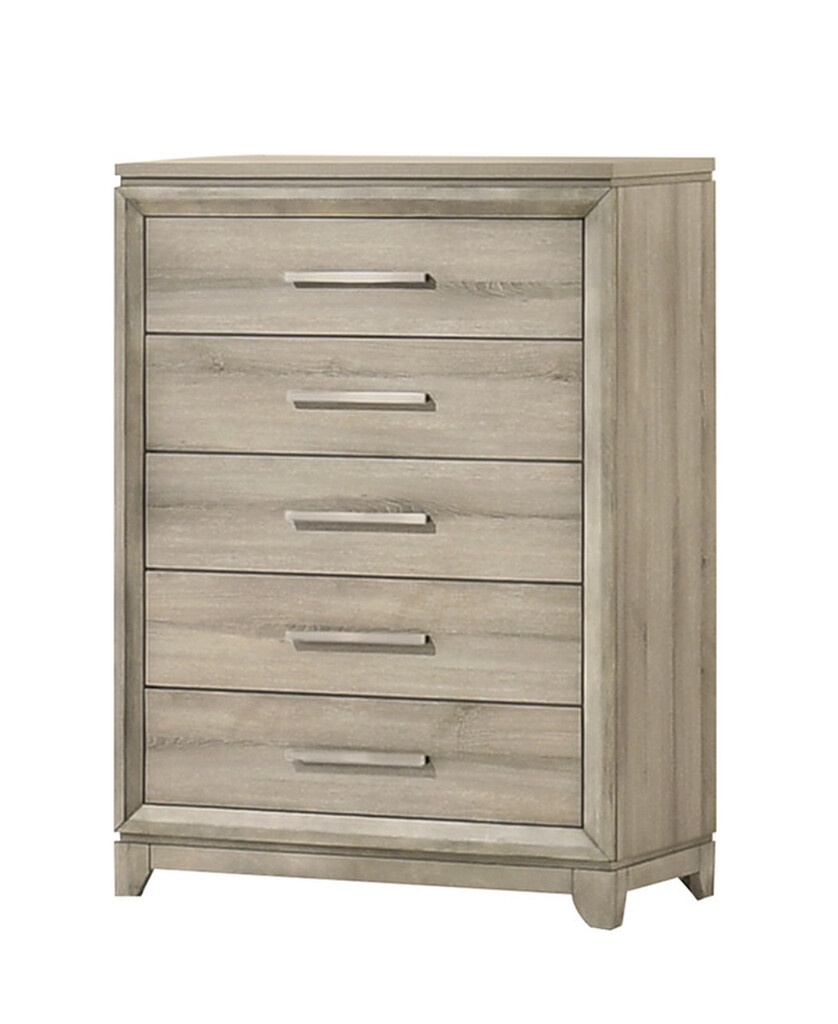 Stacy 5-Drawers Chest In Weathered Greige by Best Quality Furniture ...