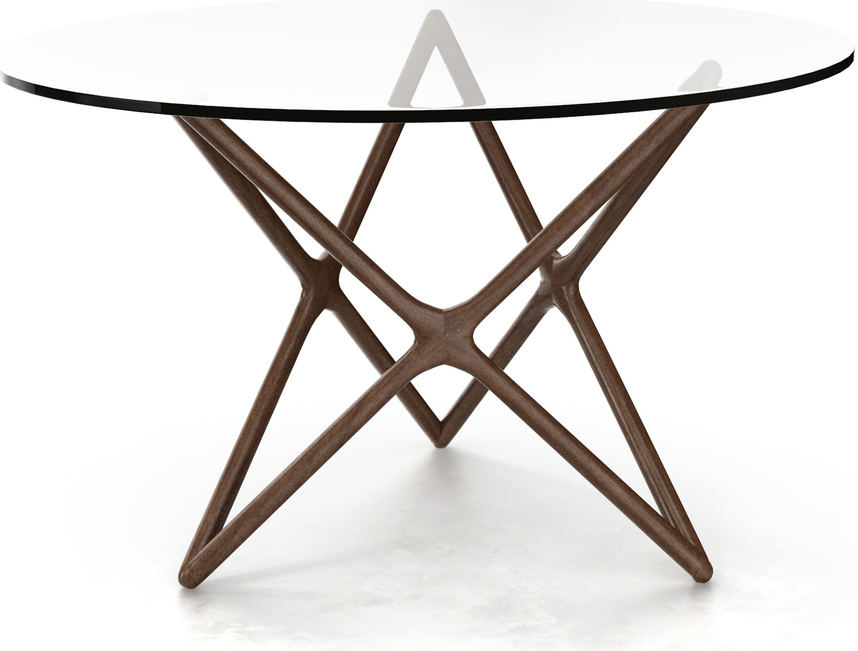 Star Triple X Dining Table In Walnut by Aeon | 1StopBedrooms
