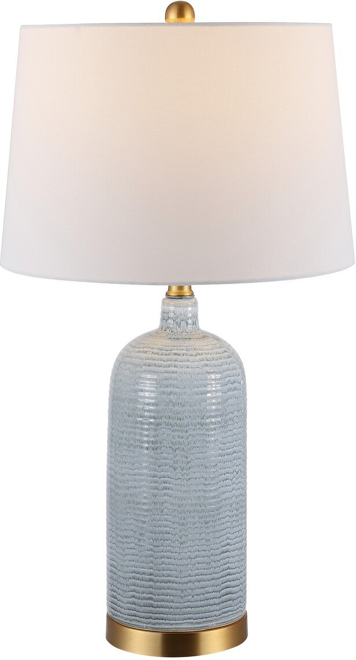Stark Glass Table Lamp in Blue by Safavieh | 1StopBedrooms