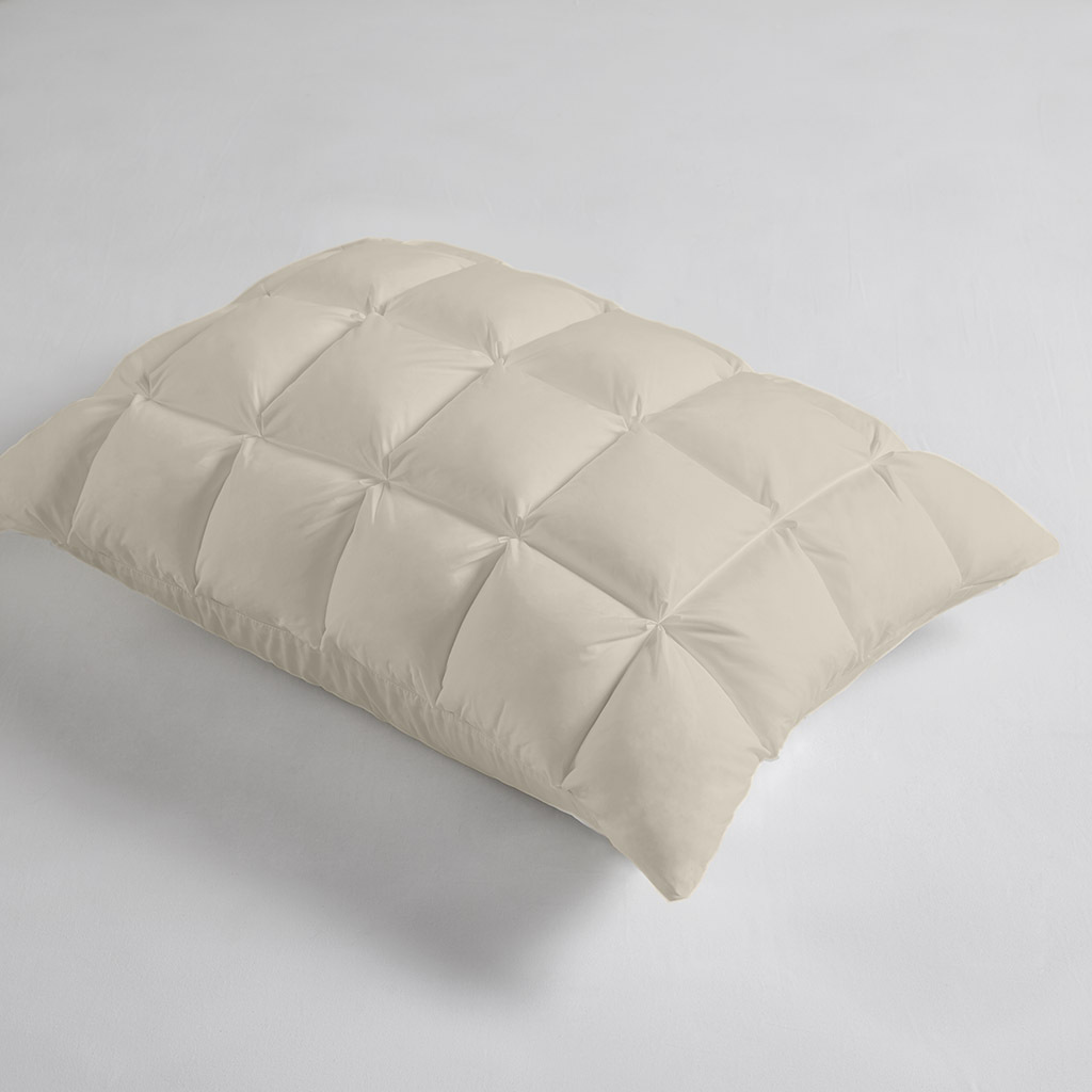 Stay Puffed Overfilled Single Piece Standard Pillow Protector In Tan by ...
