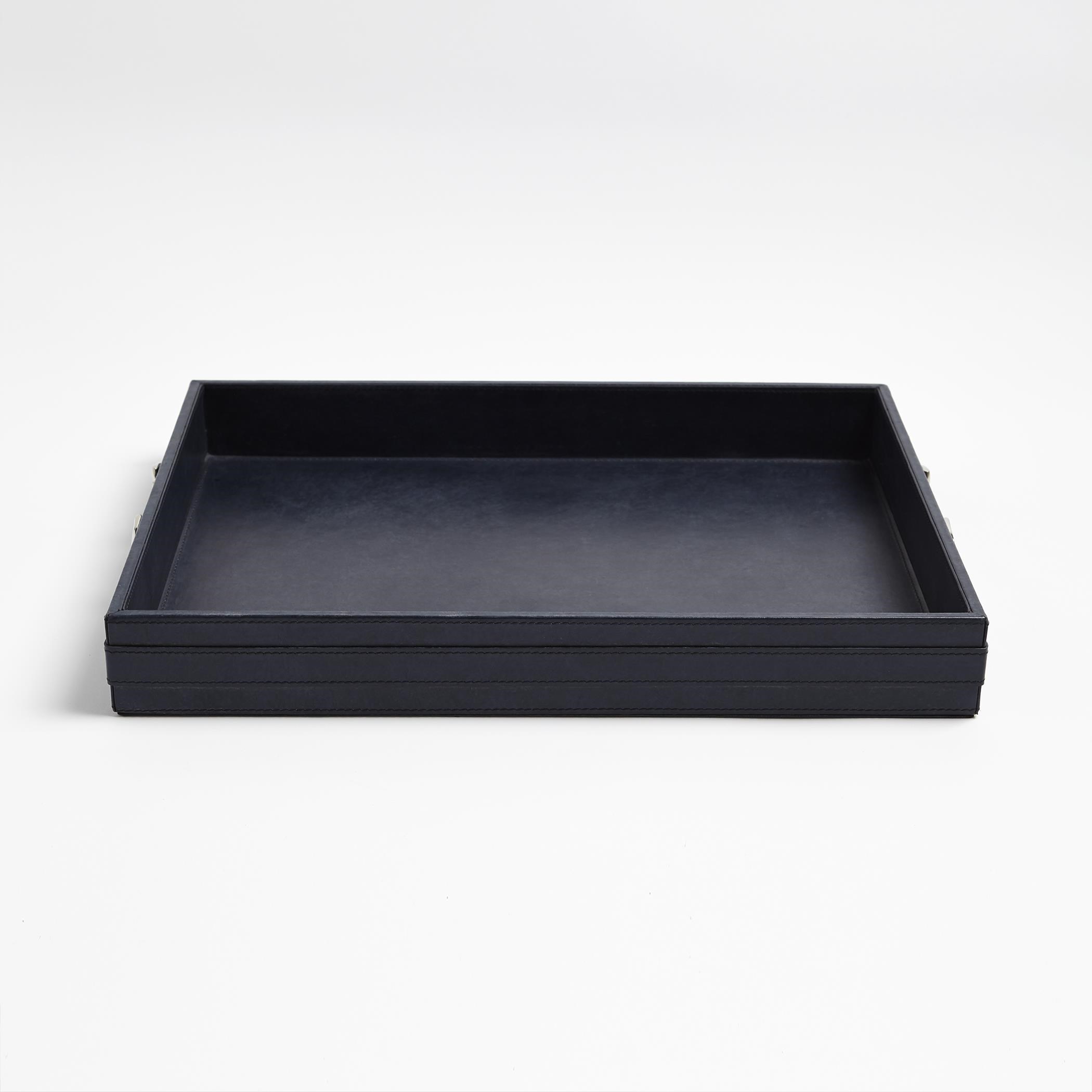 Stirrup Detail Tray In Blue Wash by Global Views | 1StopBedrooms