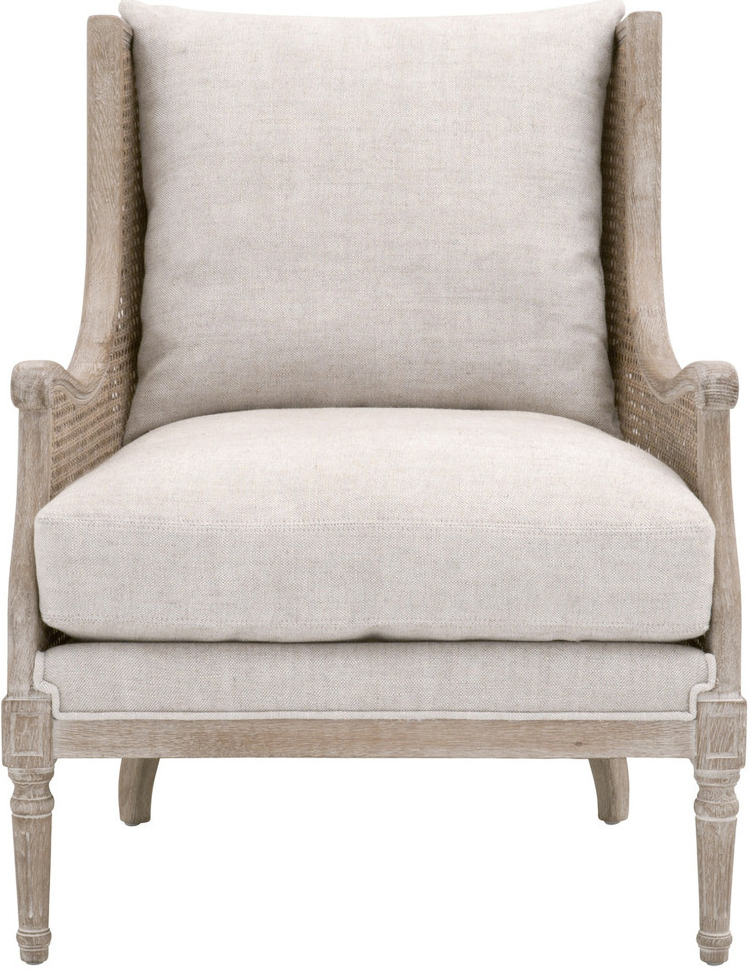 Stitch and Hand Churchill Club Chair In Bisque and Natural Gray by ...