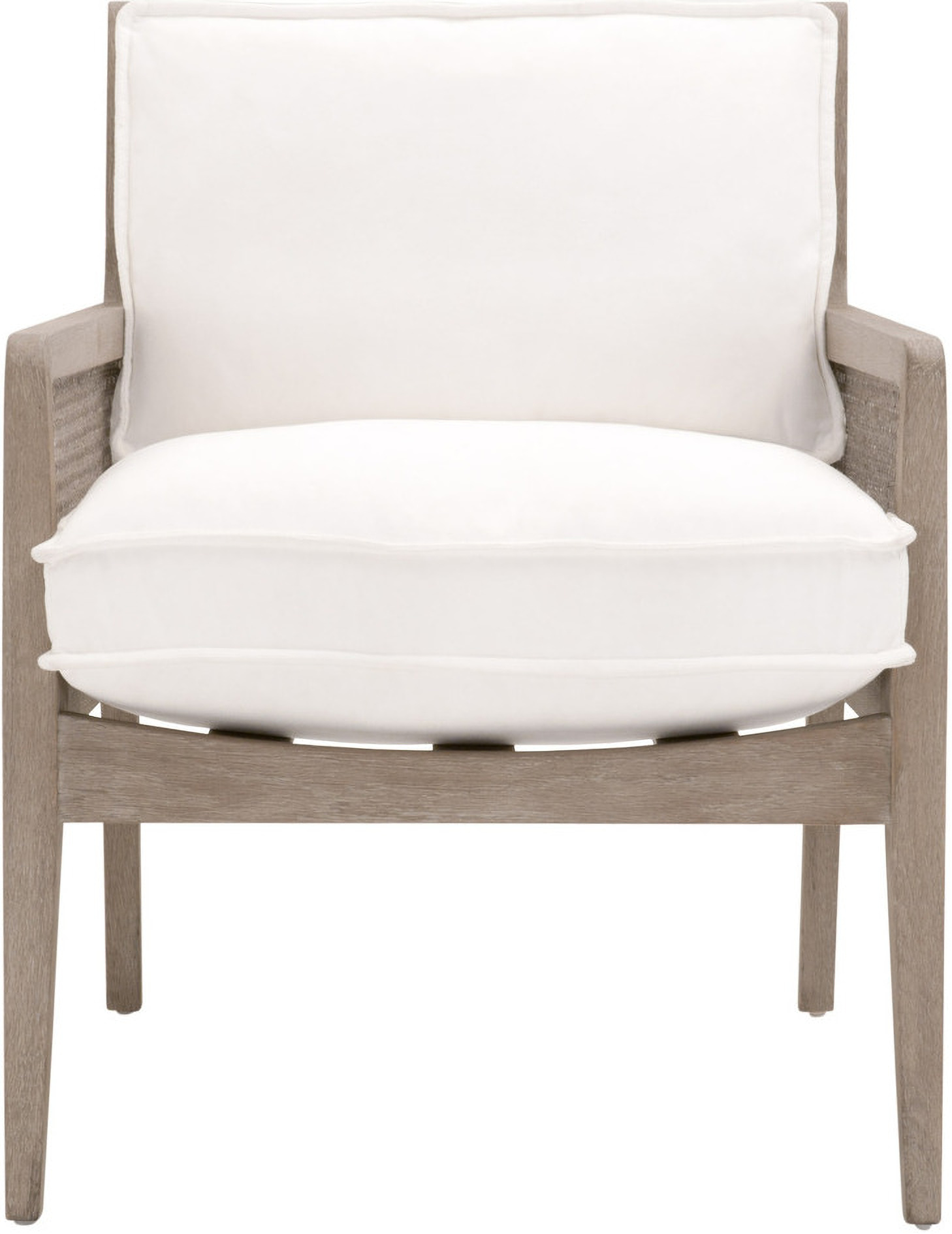Stitch and Hand Leone Club Chair In Peyton Pearl and Natural Gray by ...
