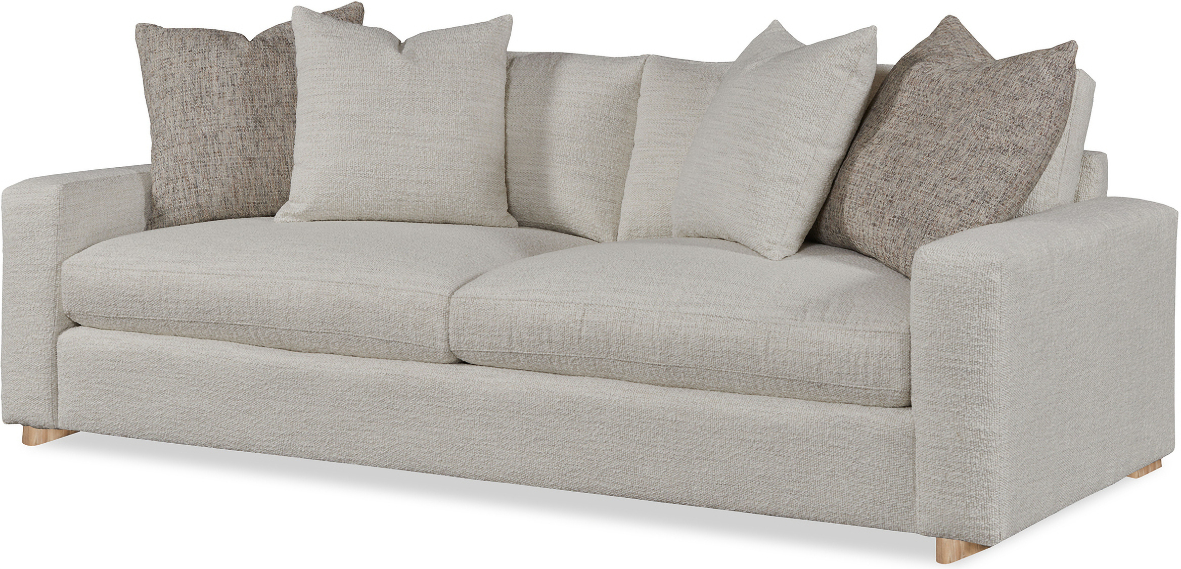 Stocked Rowan Sofa with Wood Legs In Snow by Century Furniture ...