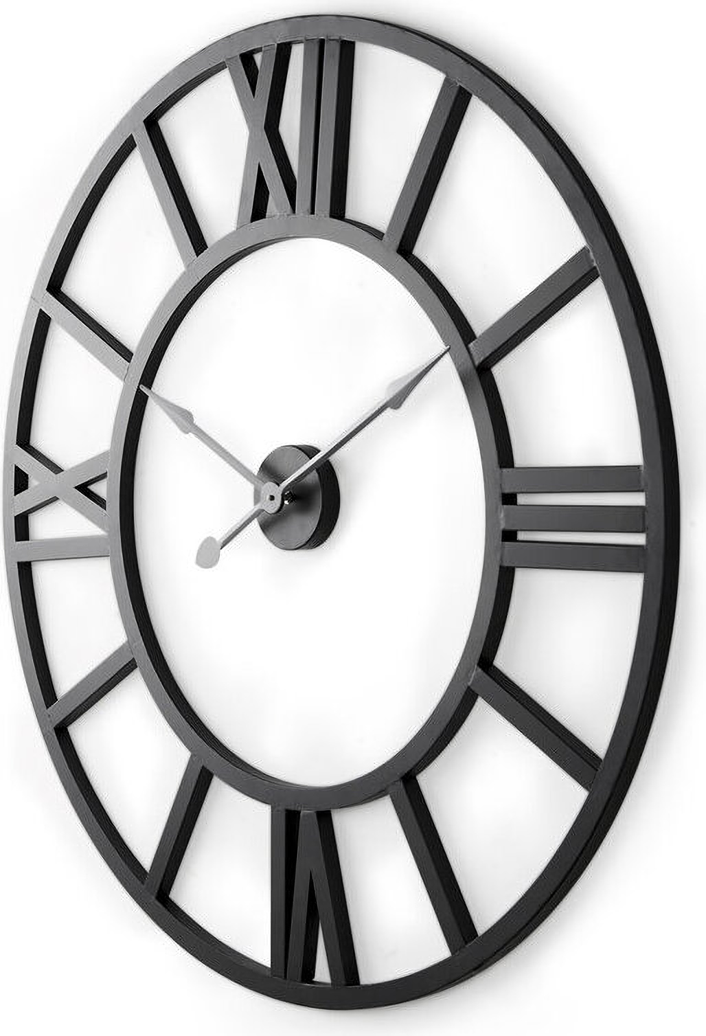 Stoke 30 Inch Wall Clock In Black by Mercana | 1StopBedrooms