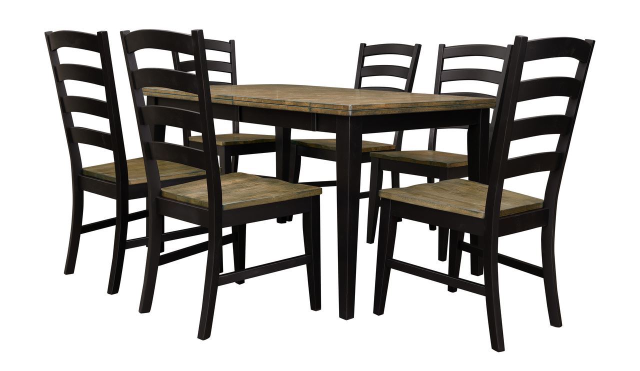 Stormy Ridge Dining Set In Chickory Black by A-America | 1StopBedrooms