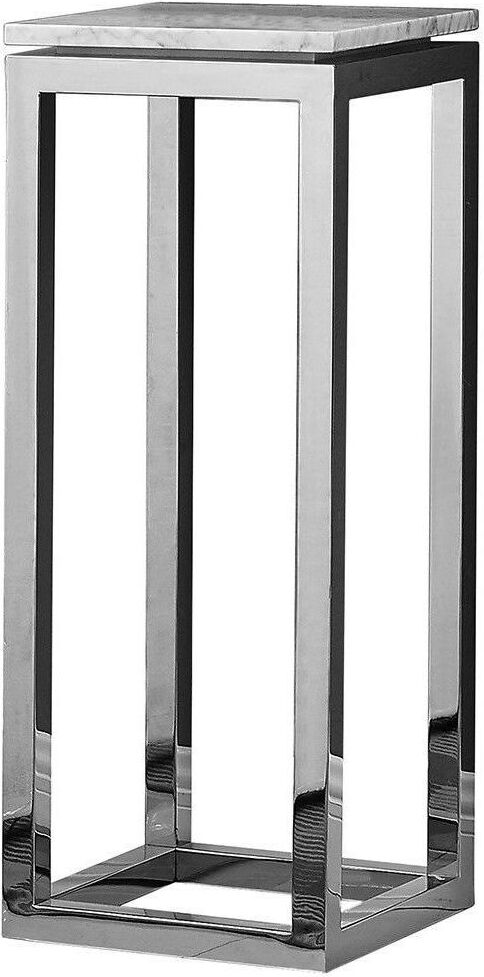 Stud Display Polished Stainless Steel 31 Inch End Table by Bellini ...