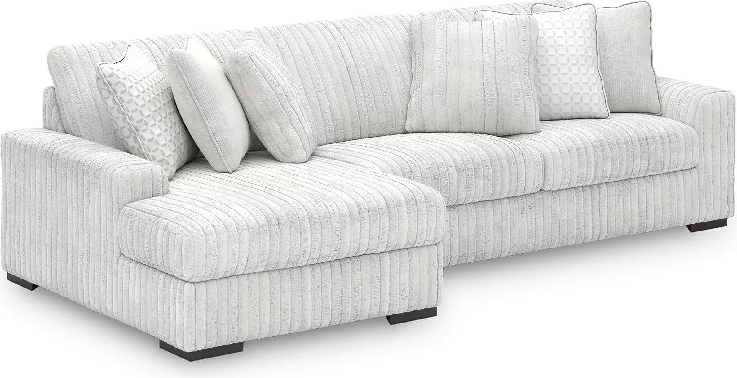 Stupendous 2-Piece Sectional with LAF Chaise In Alloy by Ashley ...