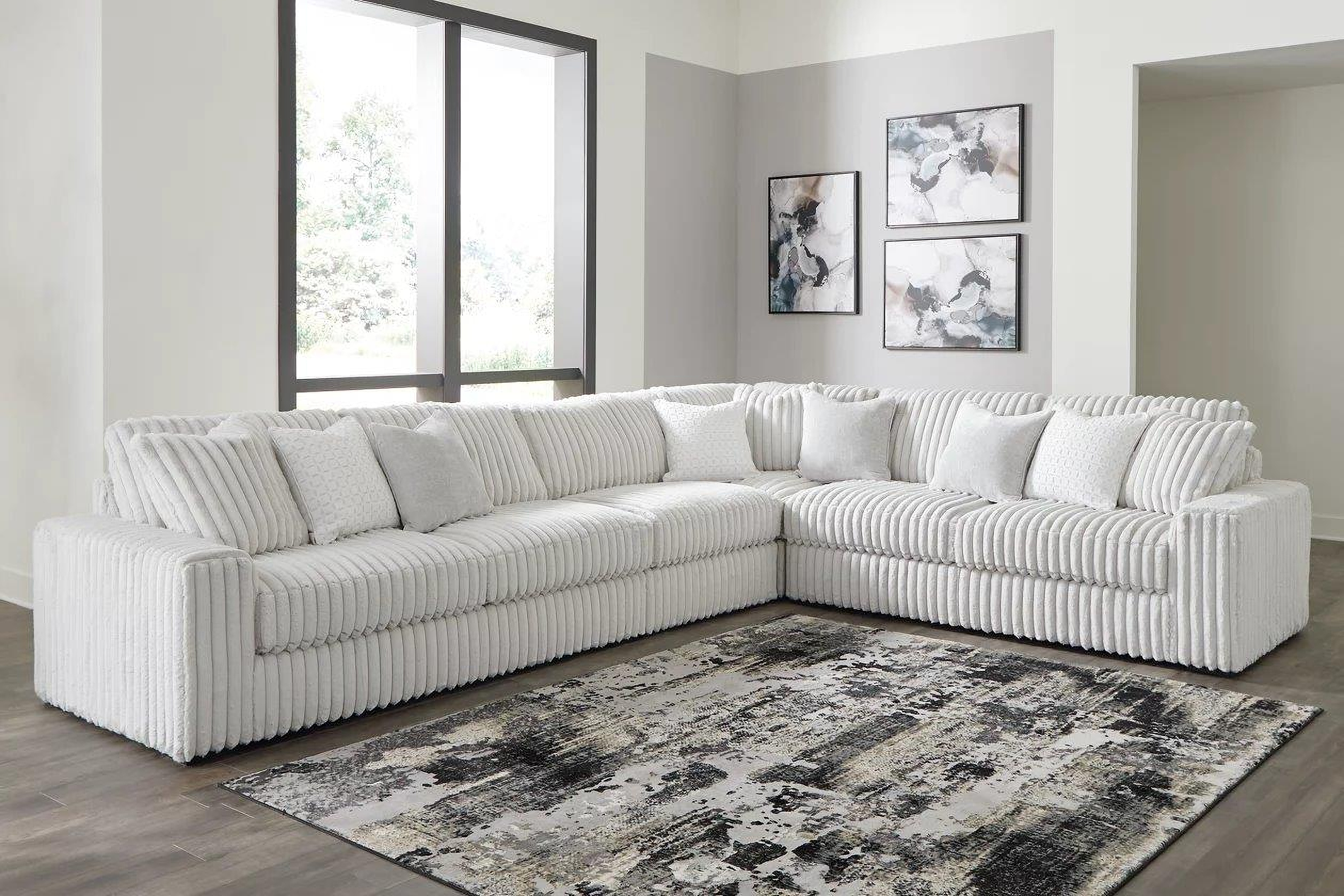 Stupendous 4-Piece Sectional In Alloy by Ashley Furniture | 1StopBedrooms