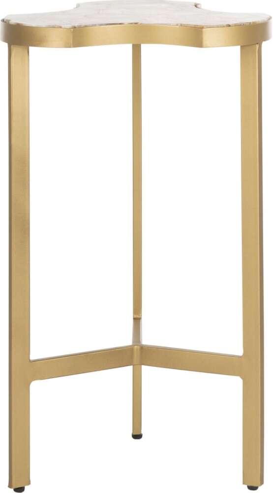Suki White and Gold Agate Tripod Accent Table by Safavieh | 1StopBedrooms