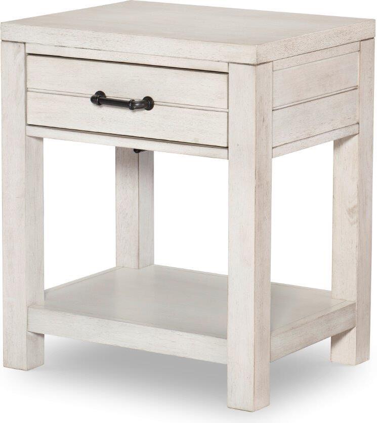 Summer Camp Open Night Stand with 1 Drawer-Open Shelf-Motion Light and ...