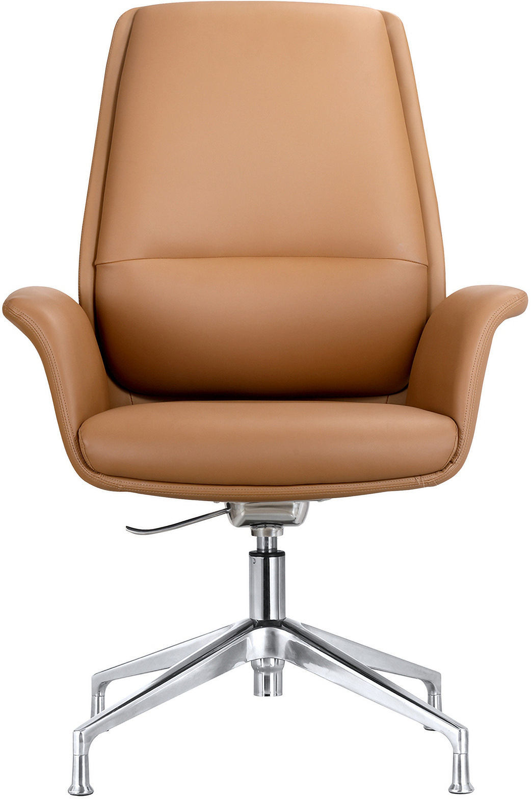Summit Office Chair In Faux Leather and Aluminum Frame with Adjustable ...