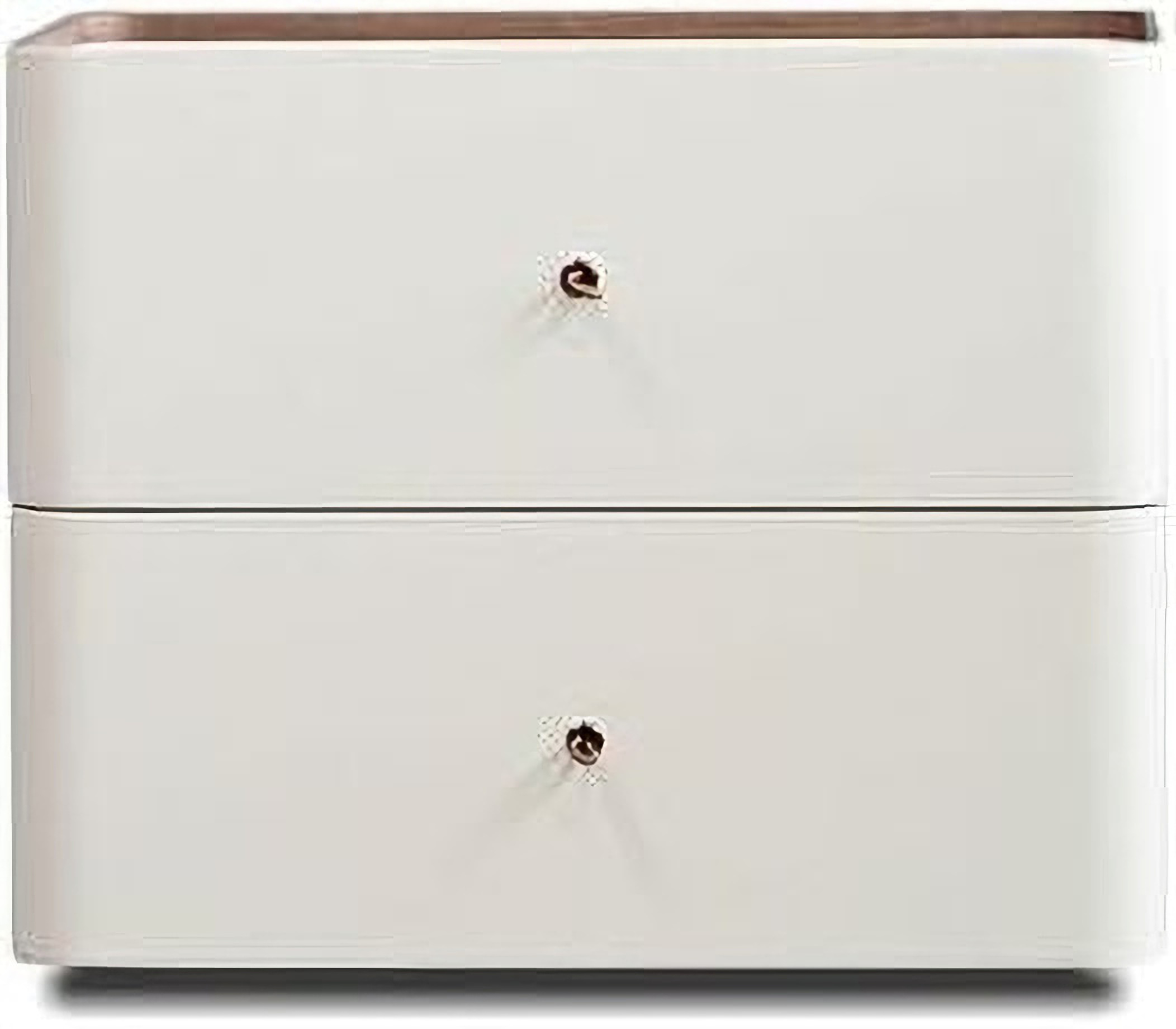 Sumu 2-Drawer Side Table In Cream by Mobital | 1StopBedrooms