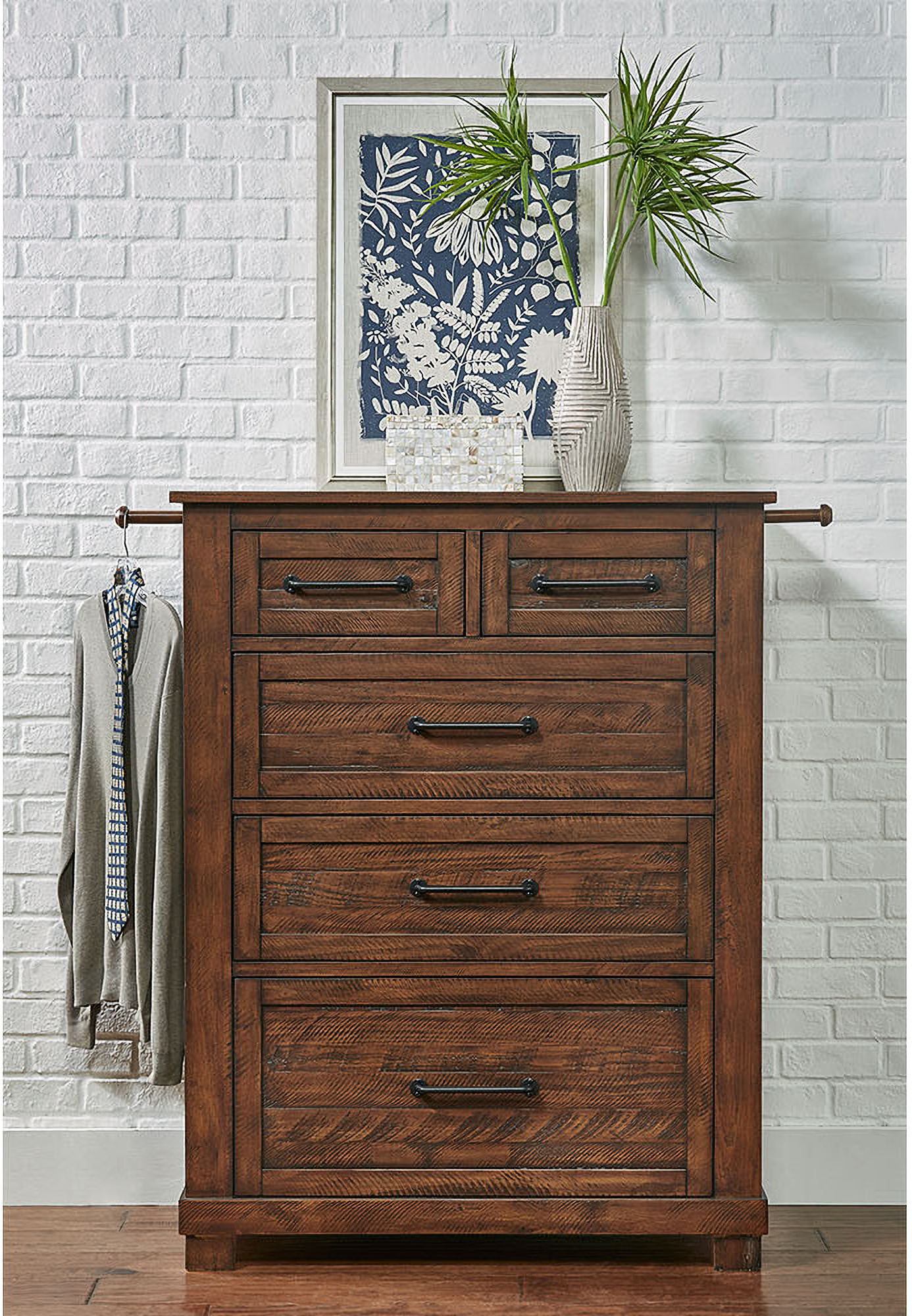 Sun Valley Rustic Timber Chest by A-America | 1StopBedrooms